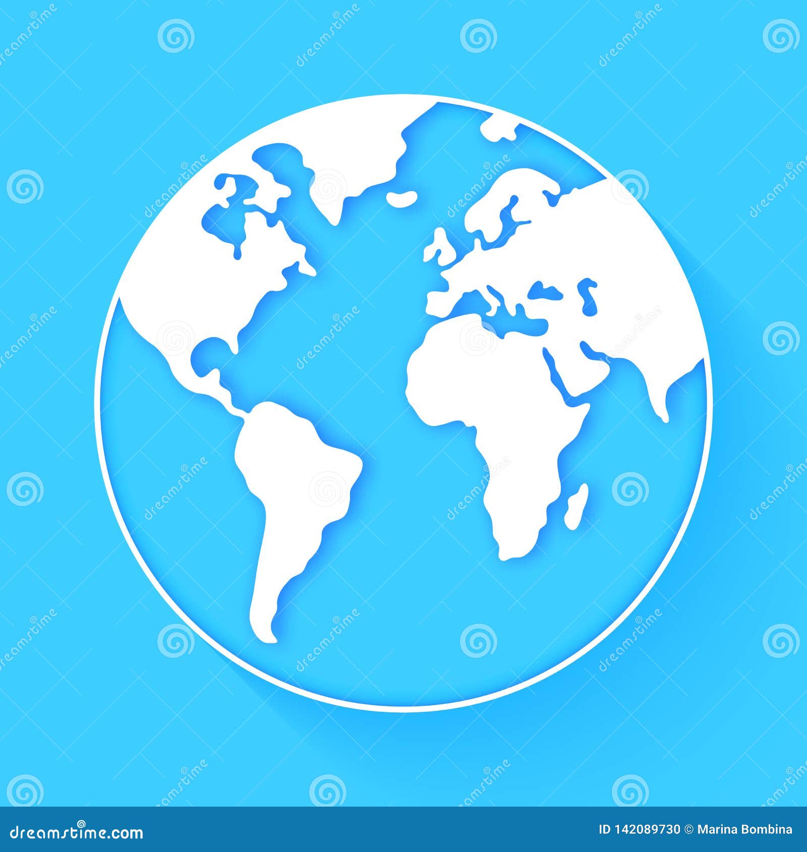 Earth globe vector stock vector. Illustration of element - 142089730