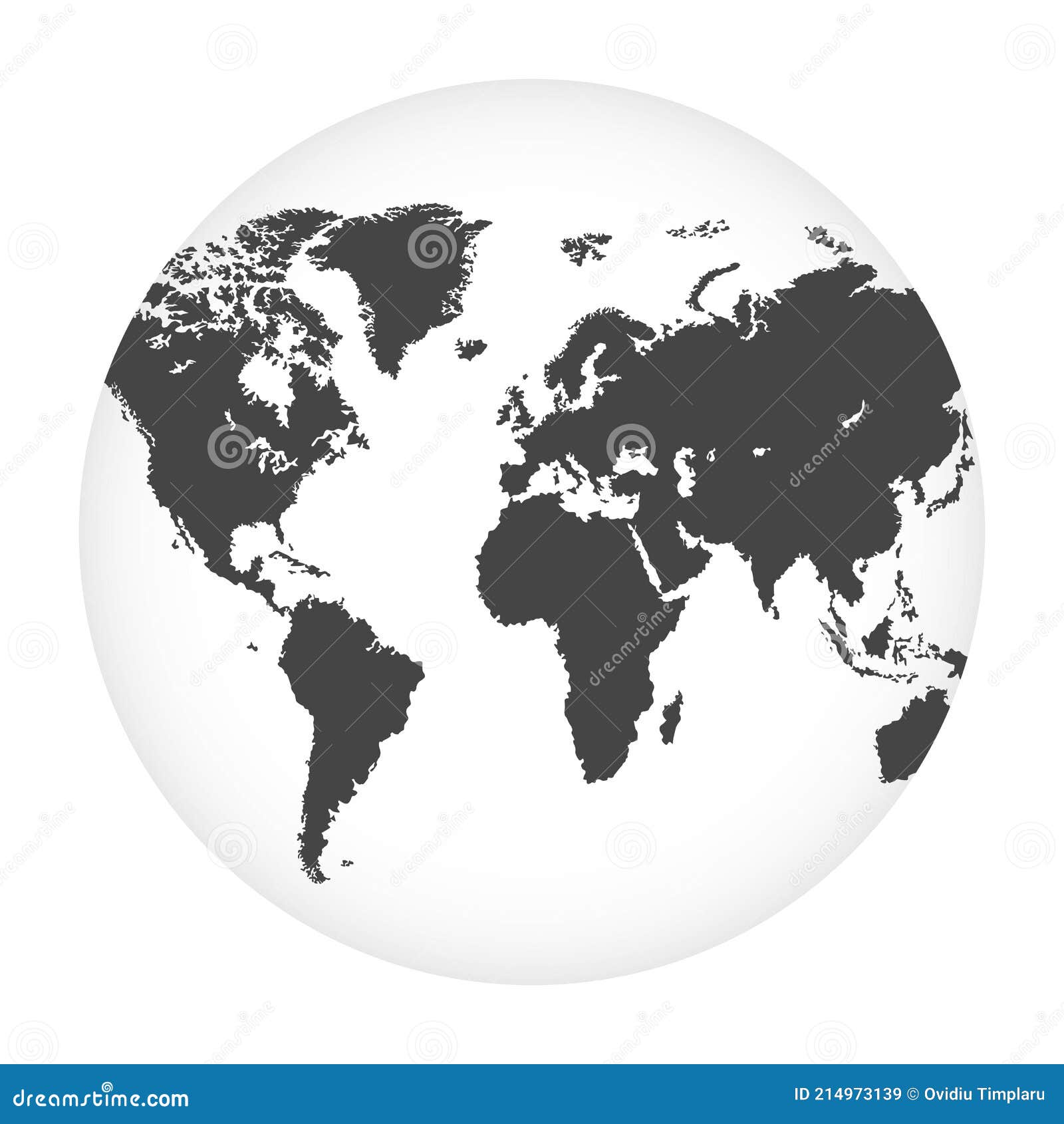 Earth Globe Vector Illustration Isolated Stock Vector - Illustration of ...