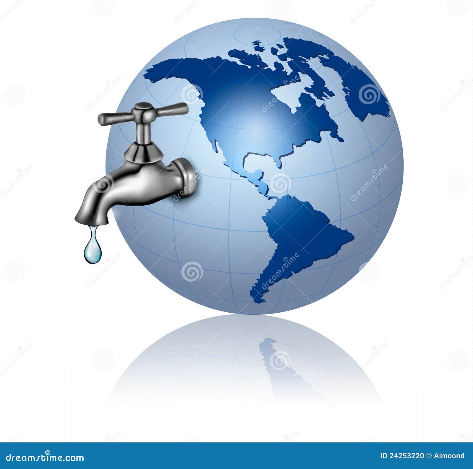 Globe Water Drop Logo Concept Of Water Drop With World Save Earth ...