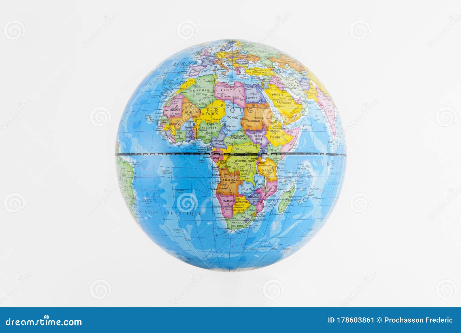 Earth Globe on White Background Stock Image - Image of planet ...
