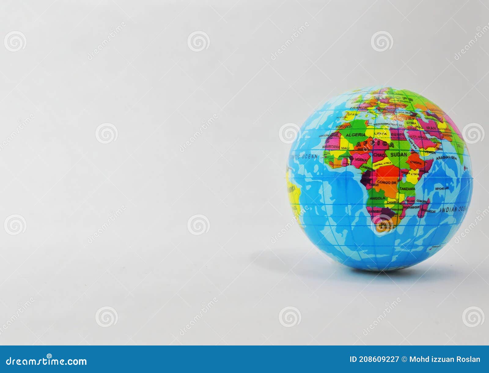 Earth Globe on White Background Stock Image - Image of environment ...