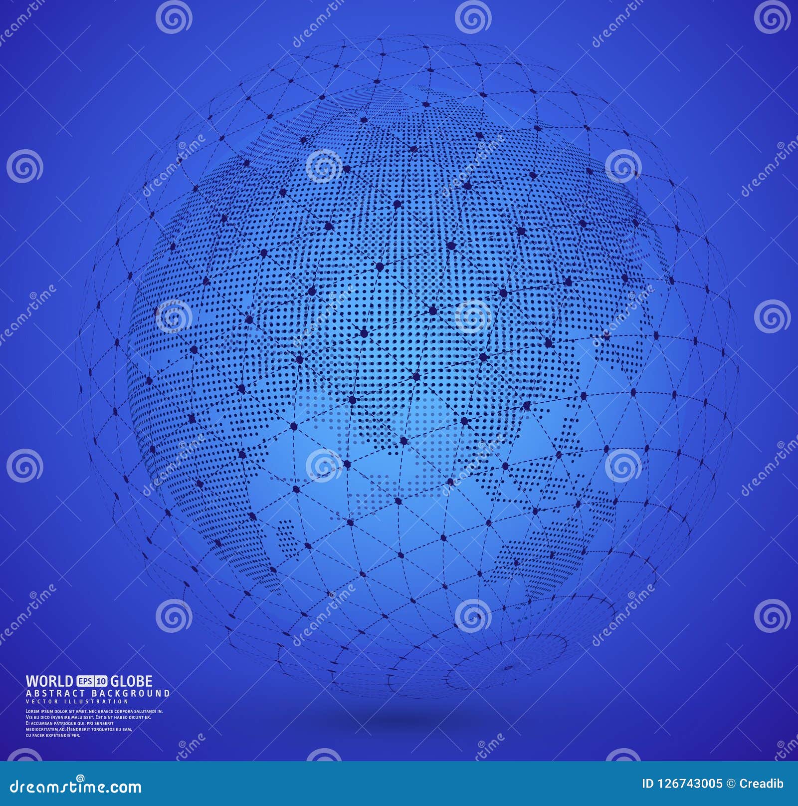 Earth Globe with Wire Frame Sphere Stock Vector - Illustration of ...