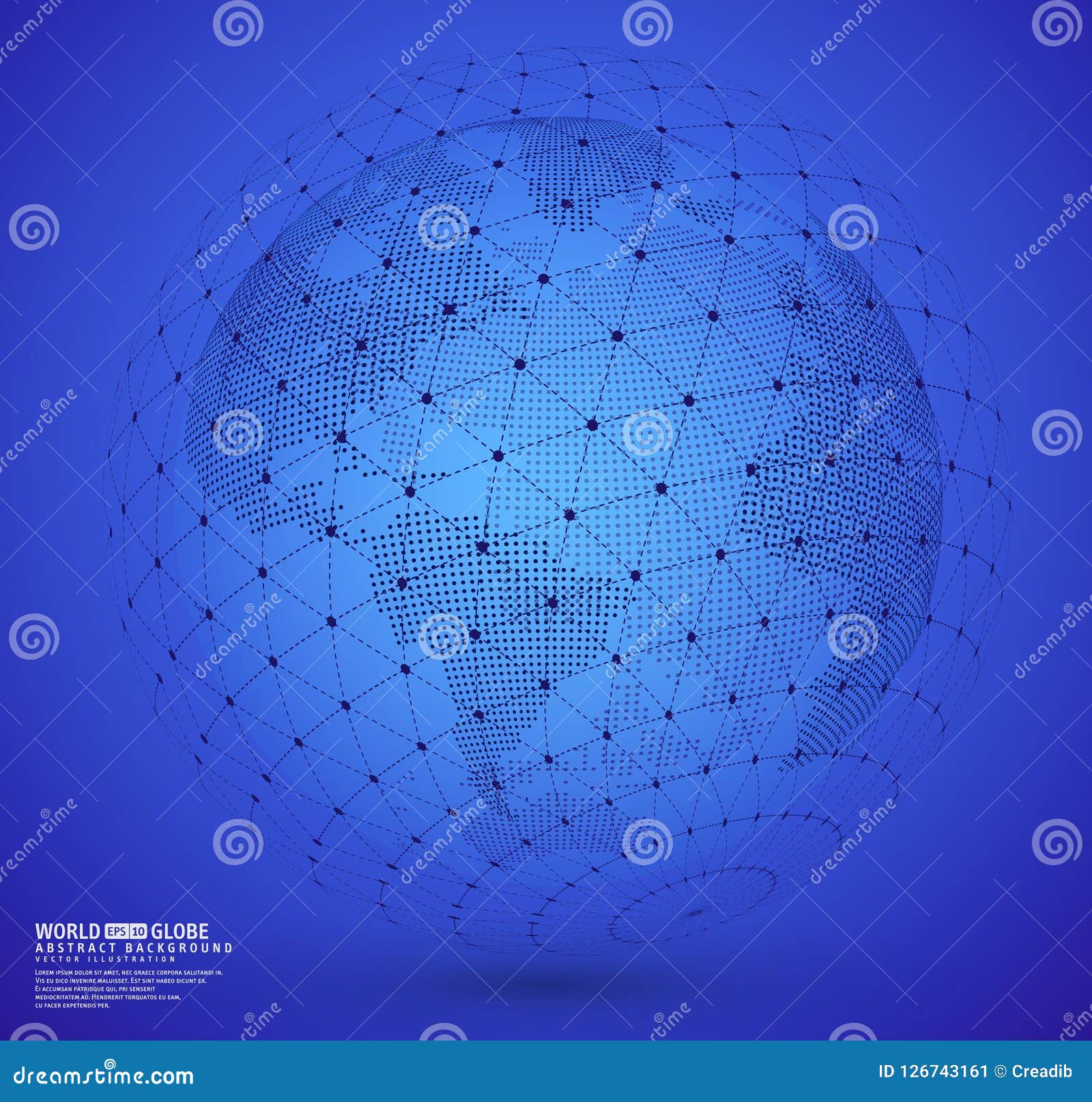 Earth Globe with Wire Frame Sphere Stock Vector - Illustration of ...