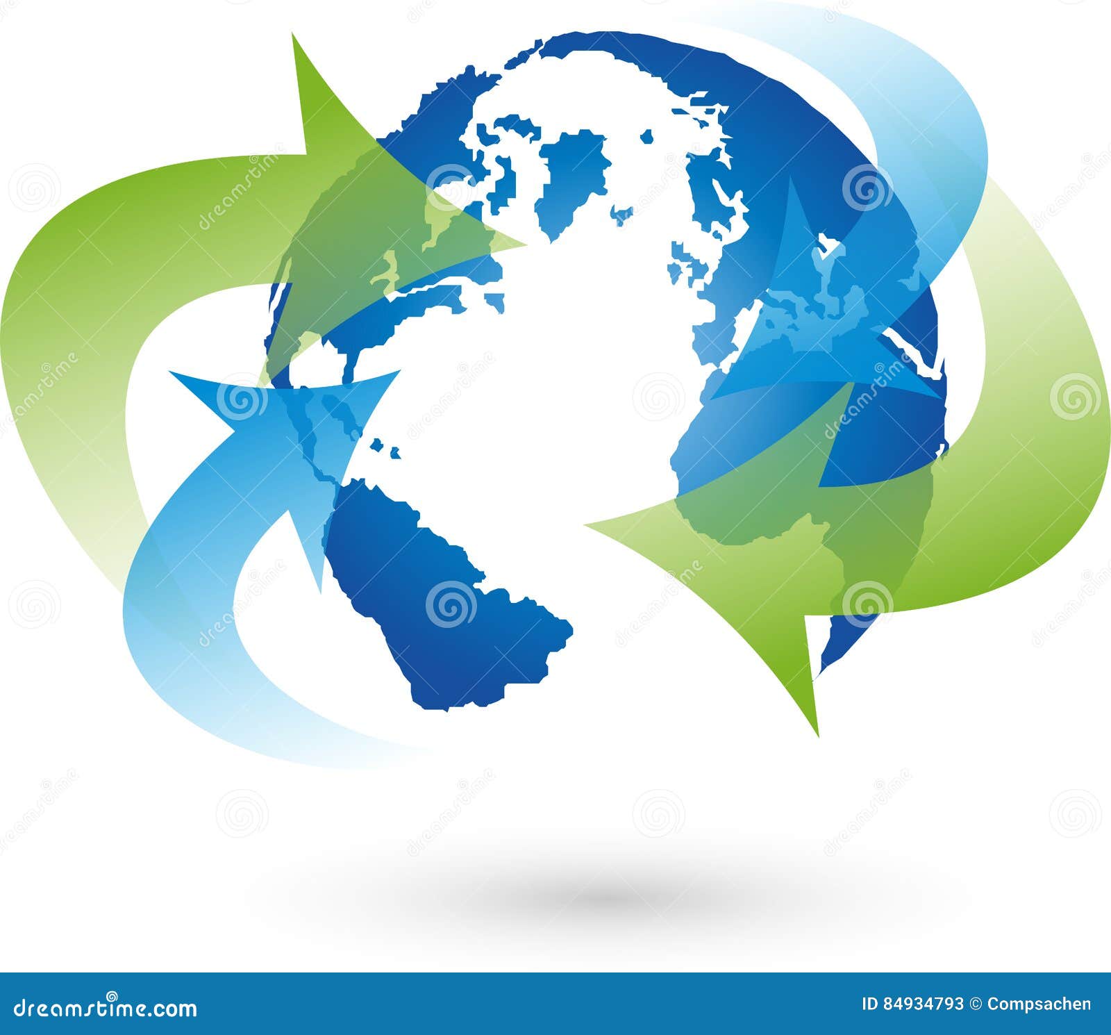 Earth, Globe, World Globe, Arrows, Logo Stock Vector - Illustration of ...