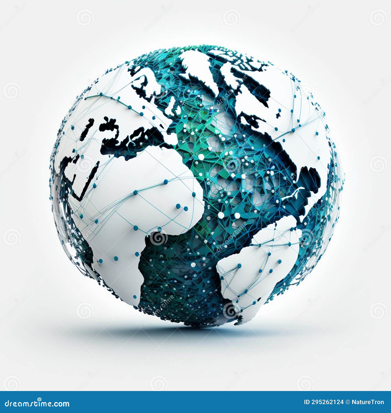 Earth Globe World Map with Globe Stock Illustration - Illustration of ...