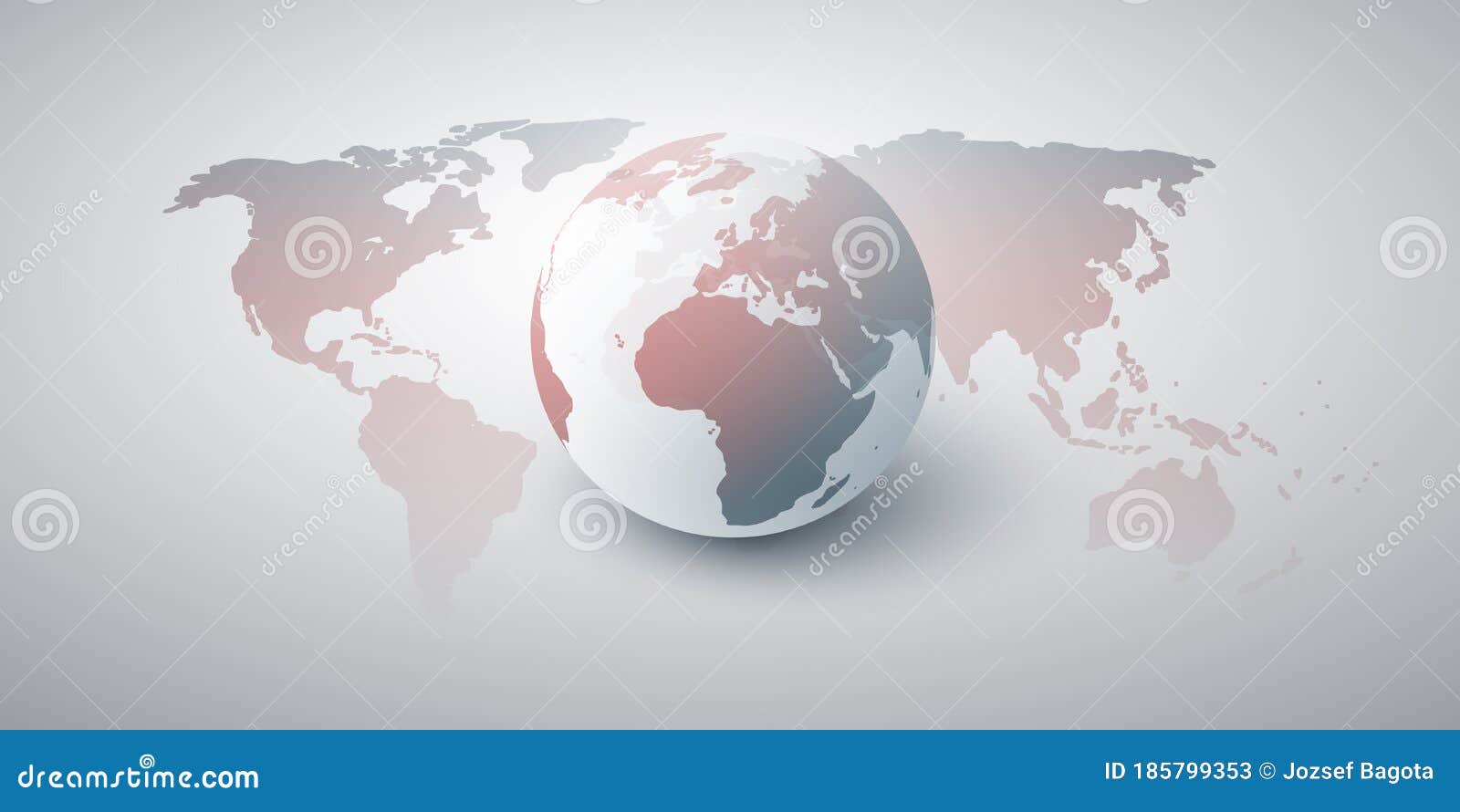 Earth Globe and World Map Design Layout - Global Business, Technology ...