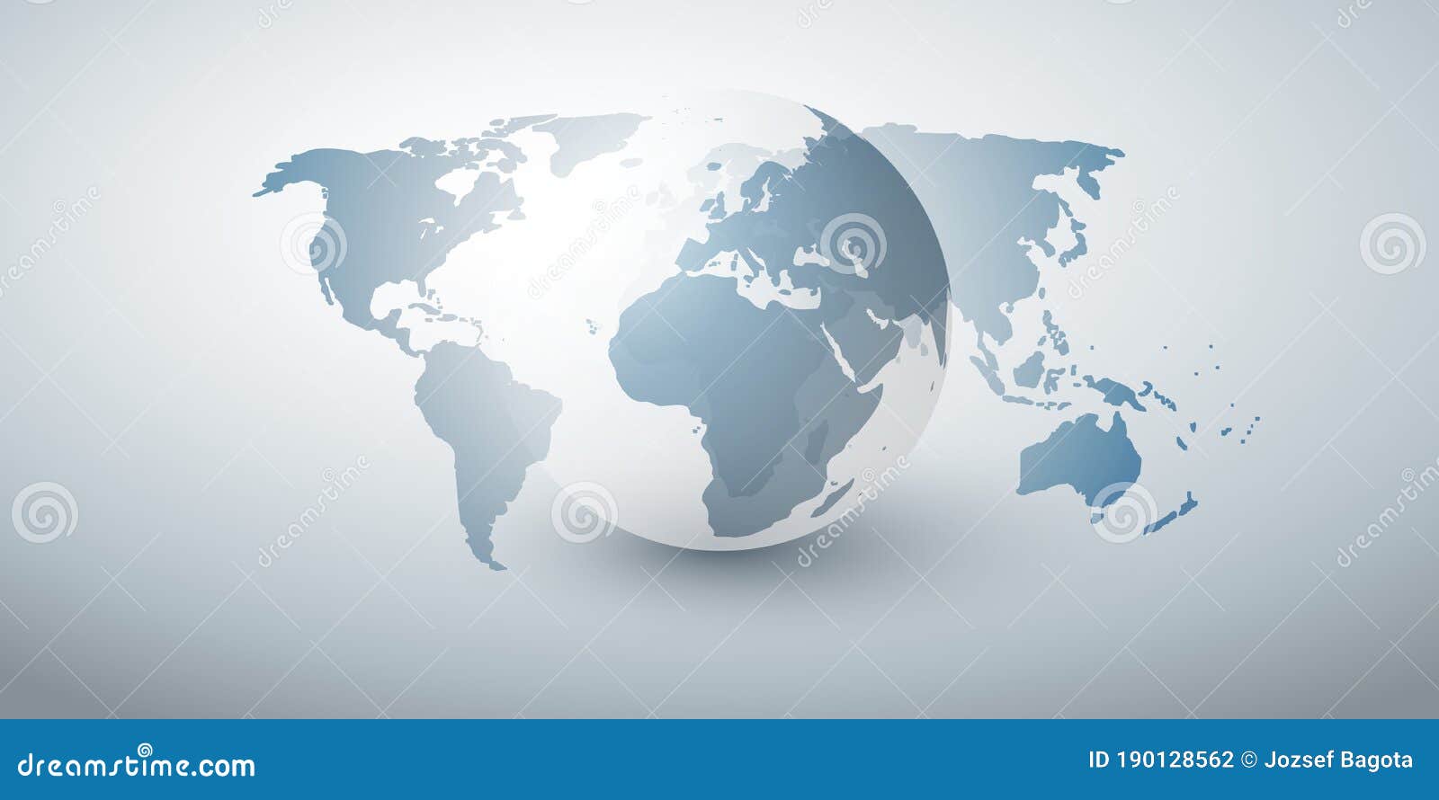 Earth Globe and World Map Design Layout- Global Business, Technology ...