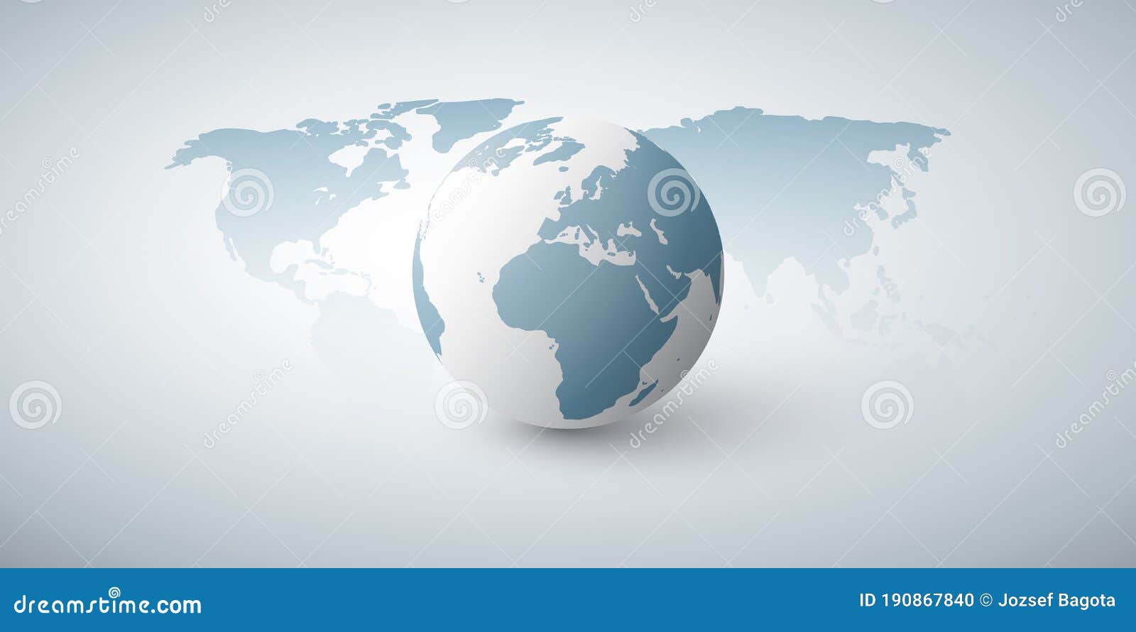 Earth Globe and World Map Design Layout- Global Business, Technology ...