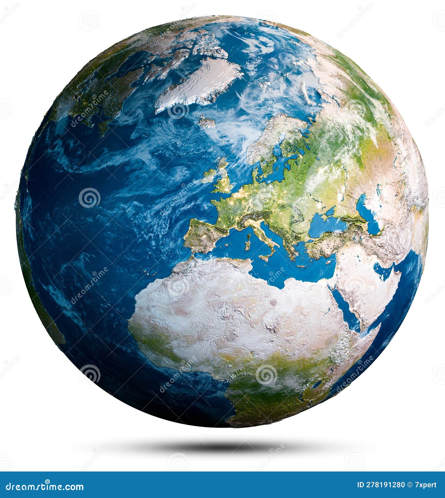 Earth globe world map stock illustration. Illustration of world - 278191280