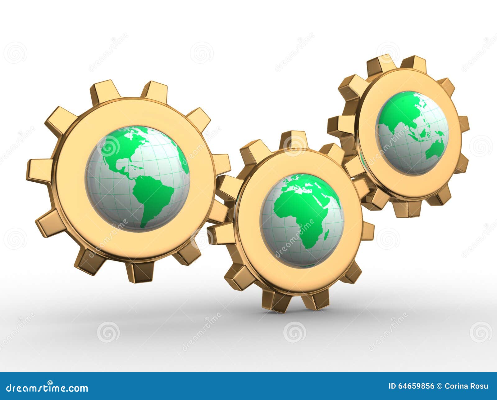 Earth globes stock illustration. Illustration of cooperation - 64659856