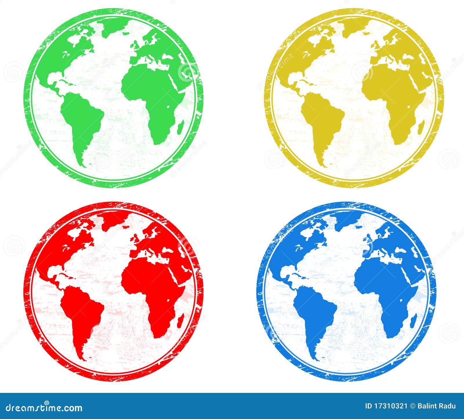 Earth globes stamps stock vector. Illustration of environmental - 17310321