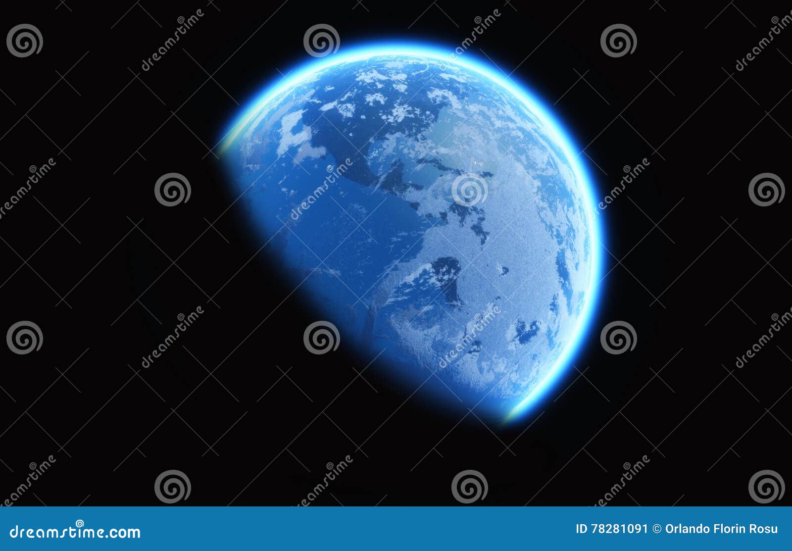 Earth glow stock illustration. Illustration of globe - 78281091