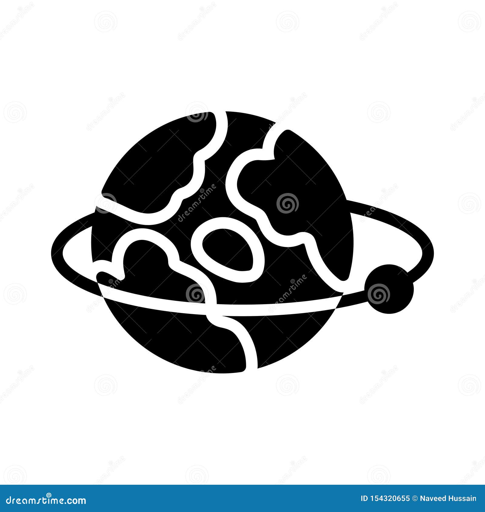 Earth Glyph Flat Vector Icon Stock Vector - Illustration of premium ...