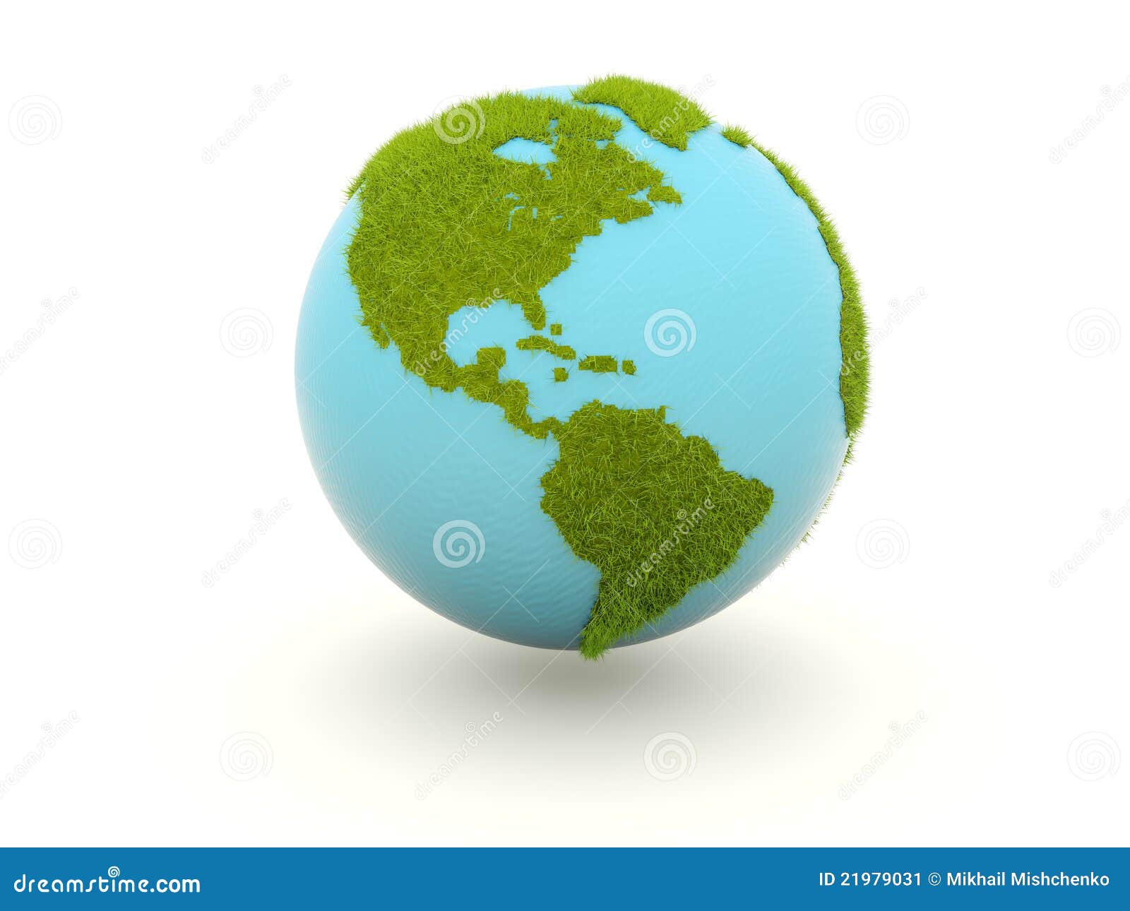 Earth with grass stock illustration. Illustration of earth - 21979031