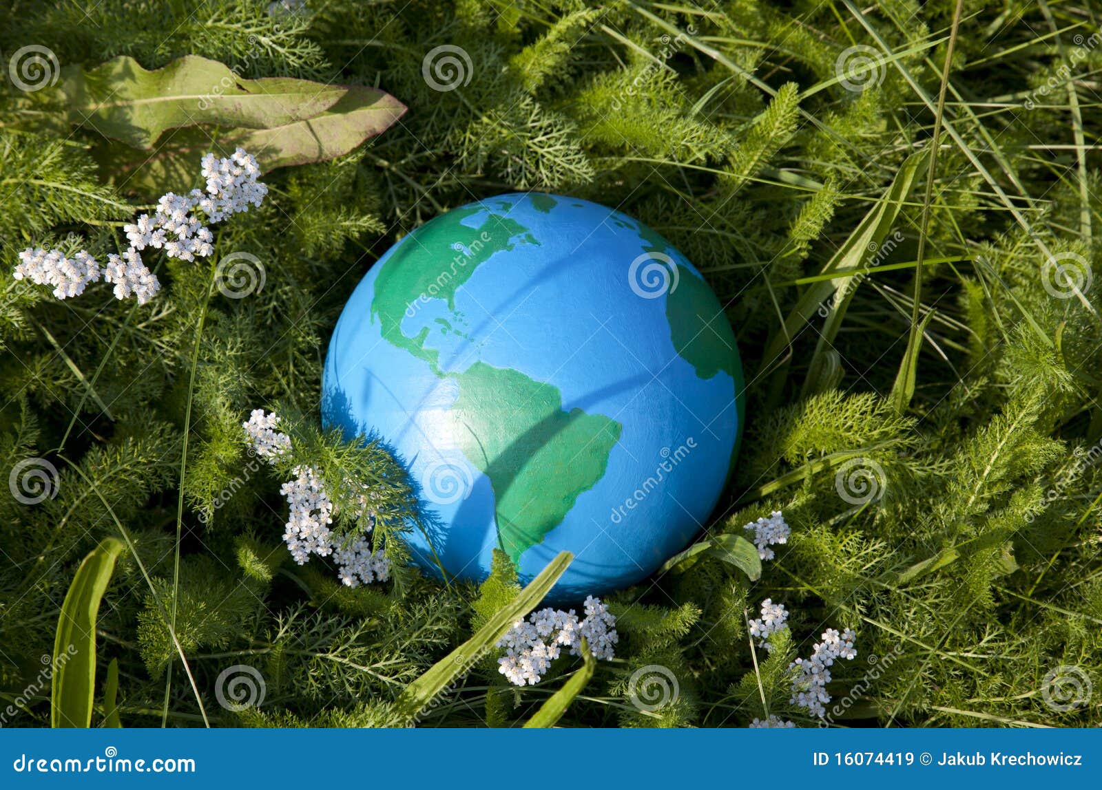 Earth and green grass stock image. Image of environment - 16074419