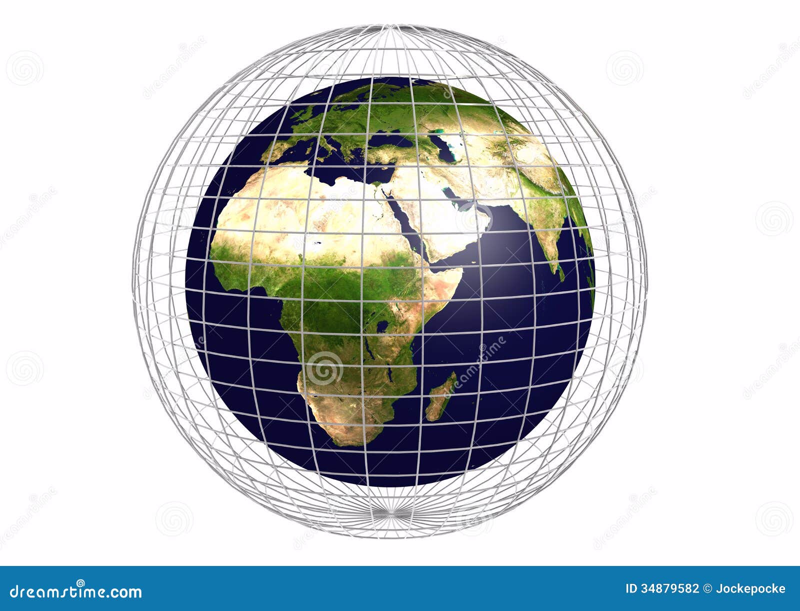 Earth with a grid stock illustration. Illustration of curout - 34879582