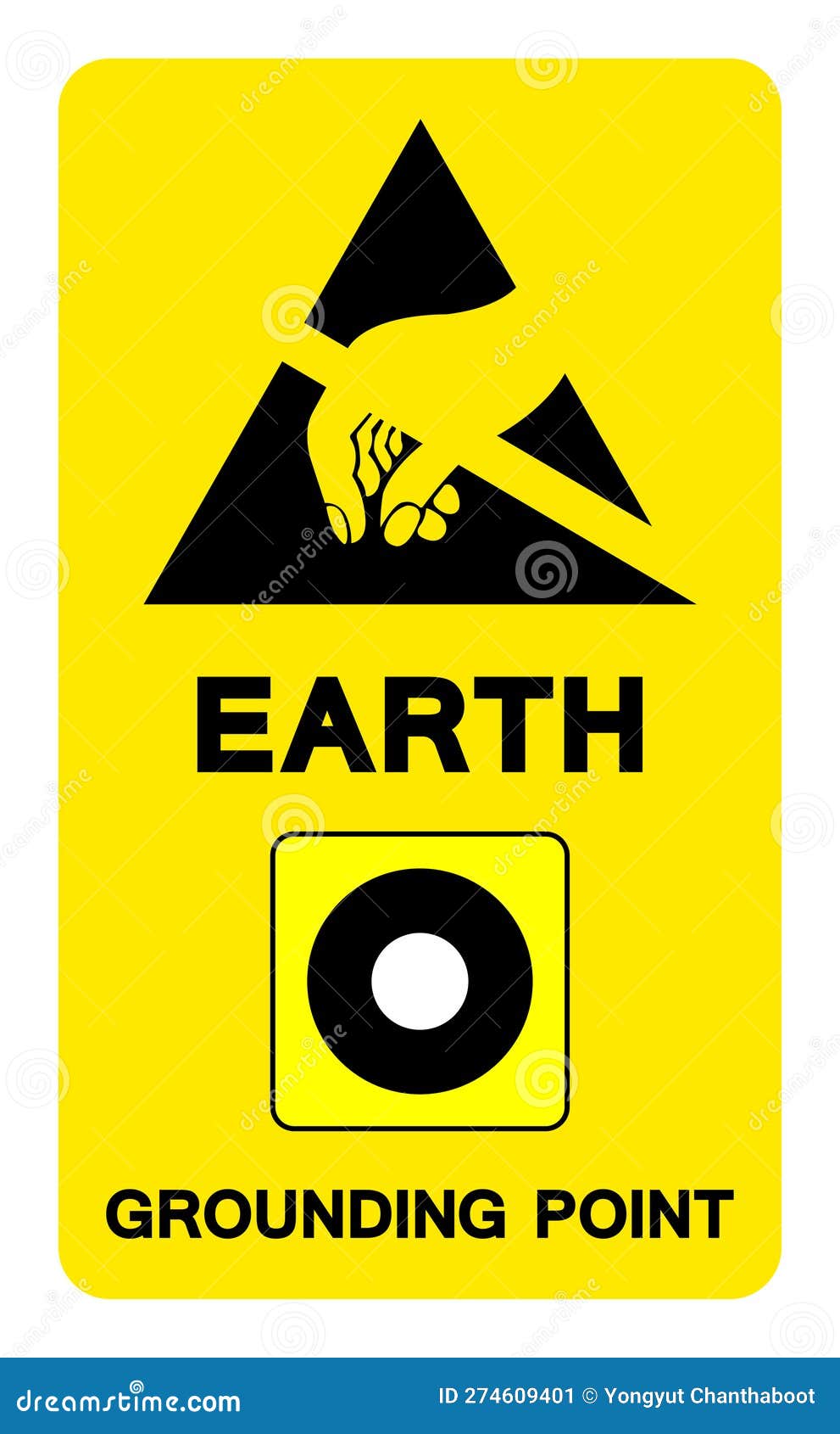 Earth Grounding Point Symbol Sign, Vector Illustration, Isolate On ... Earth Grounding Point Symbol Sign, Vector Illustration, Isolate On ...