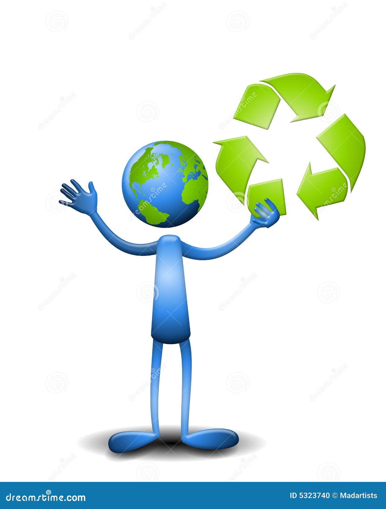 Earth Cartoon Recycle