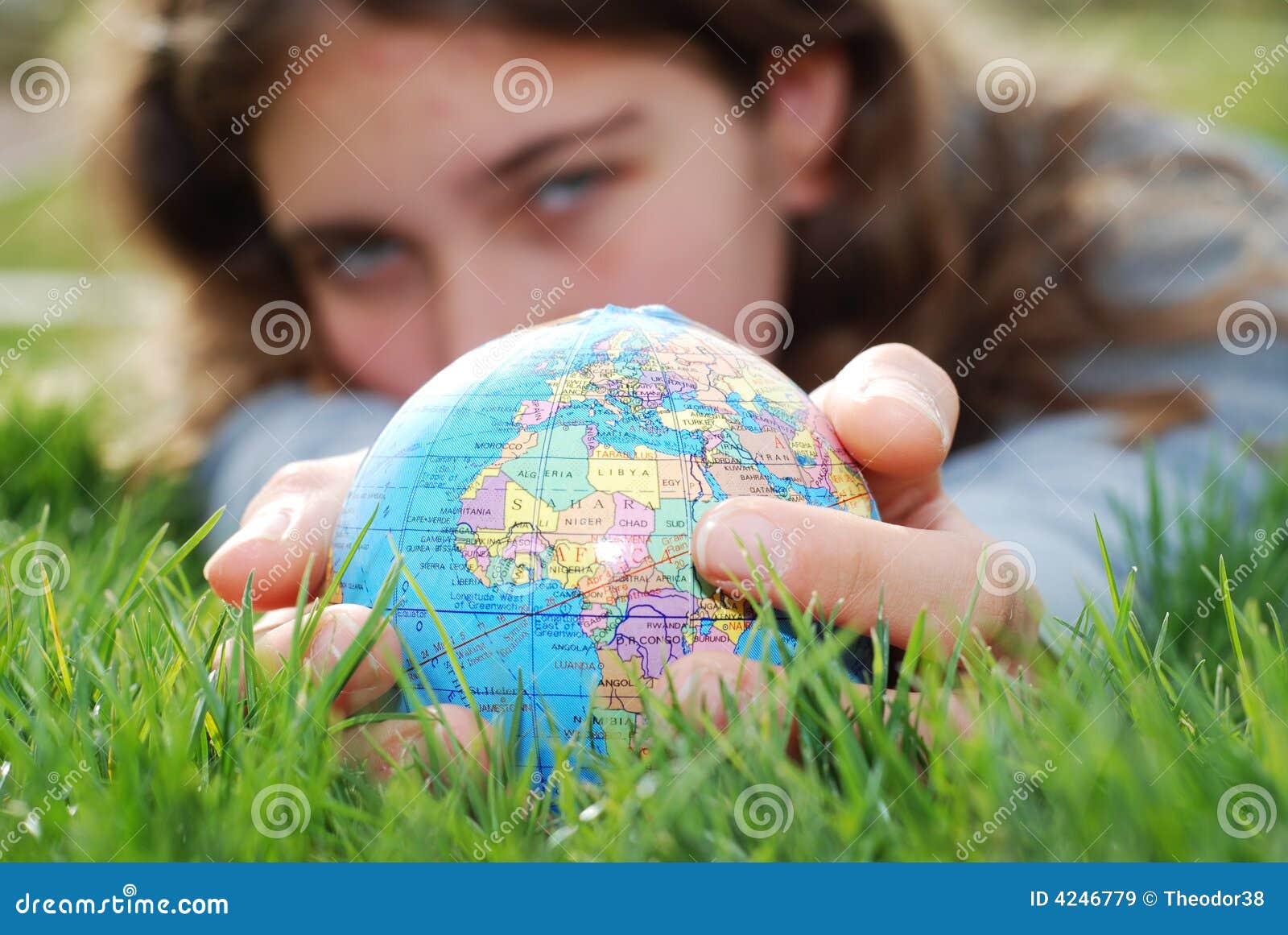 Earth at hand stock image. Image of save, earth, hands - 4246779