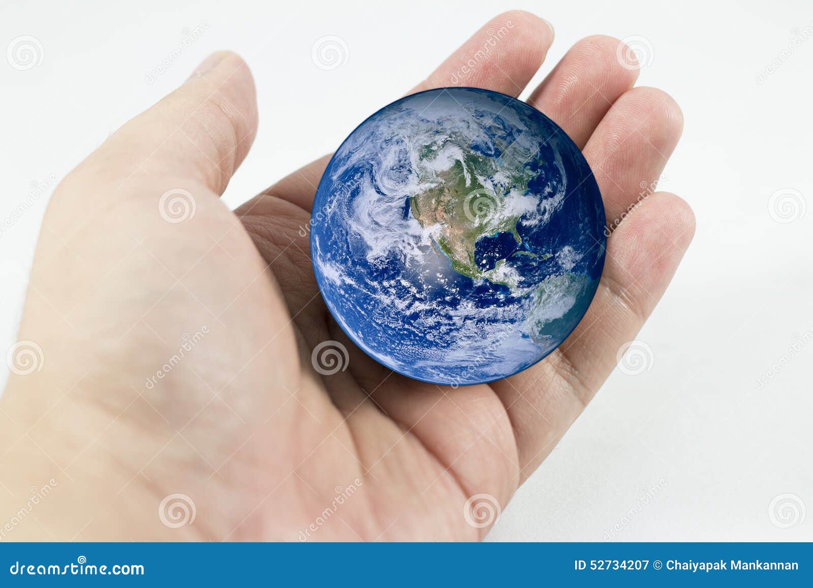 Earth in hand stock image. Image of globe, background - 52734207