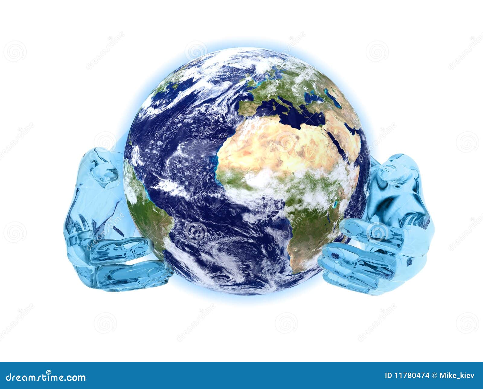 Earth in hands stock illustration. Illustration of hands - 11780474
