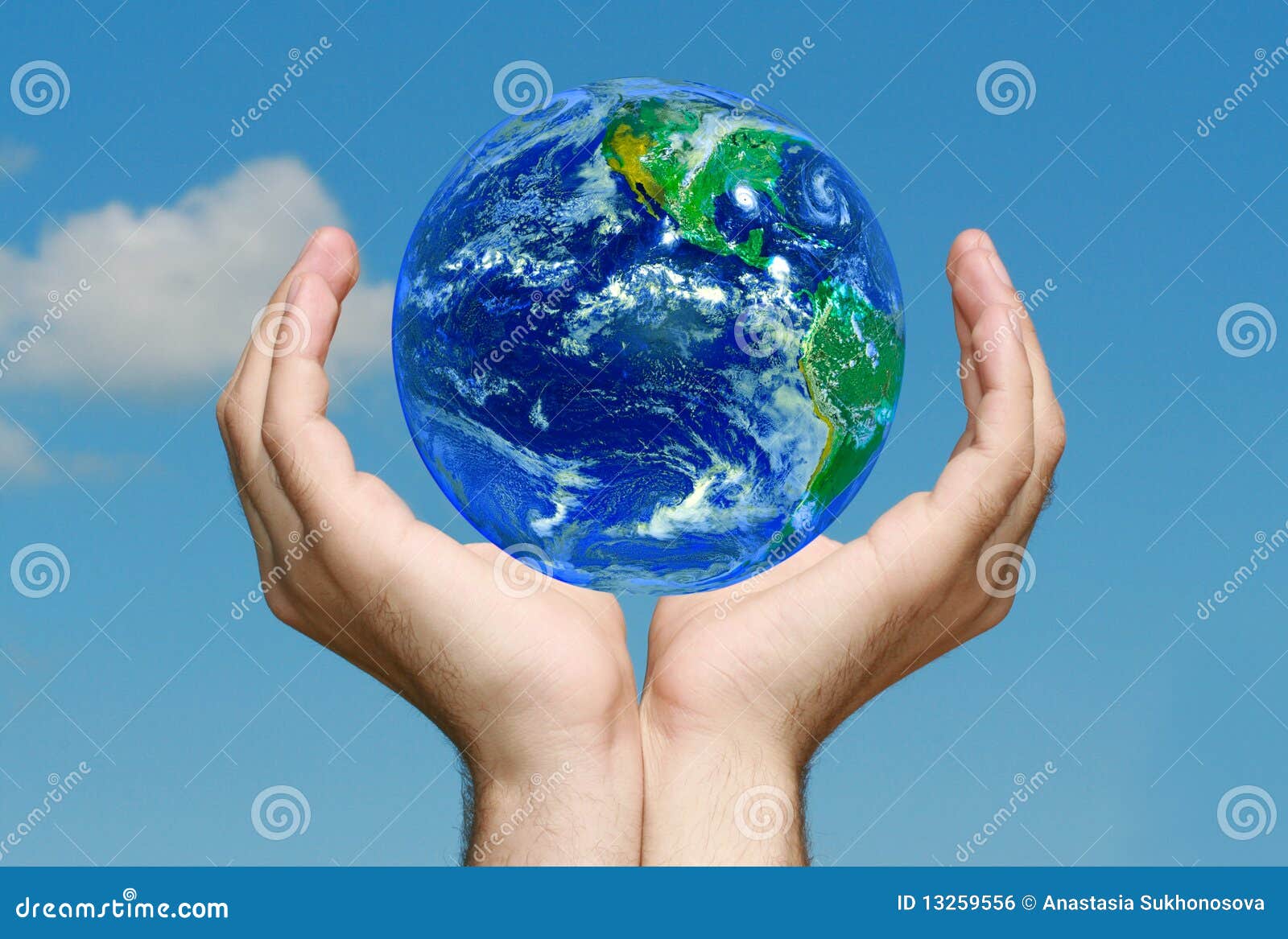 Earth in Hands stock photo. Image of circle, global, palm - 13259556