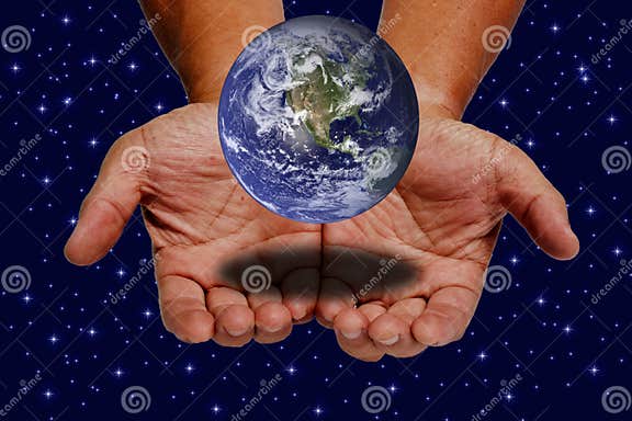 Earth on hands stock photo. Image of environment, life - 20953158