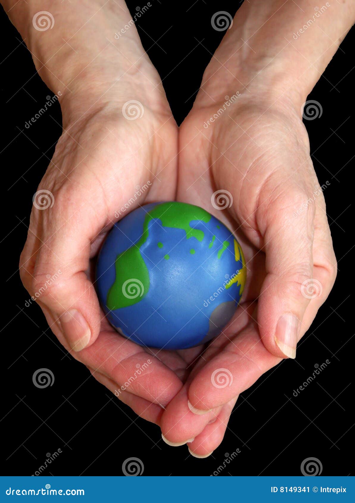Earth in hands stock image. Image of habitat, saving, cover - 8149341