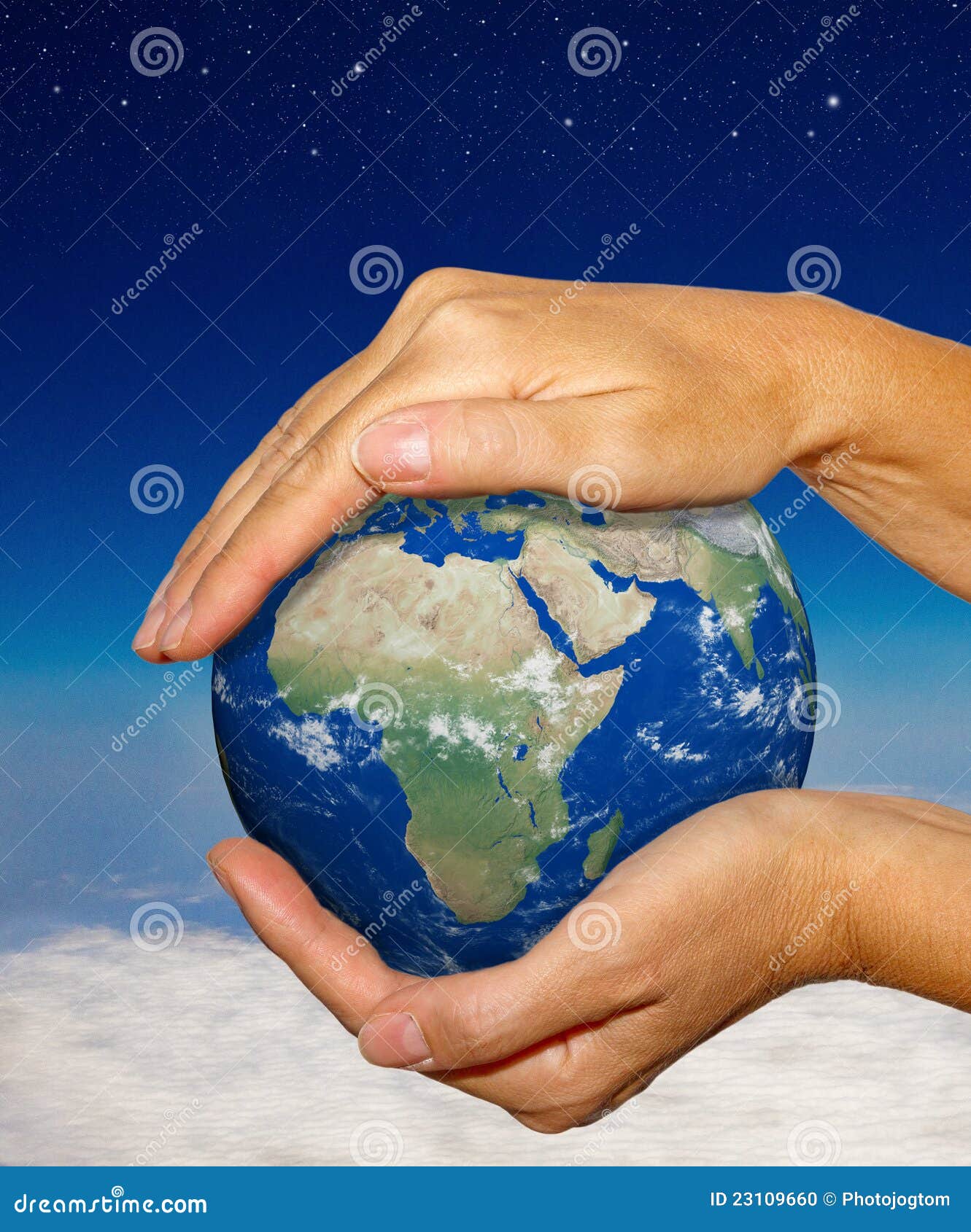 Earth in Hands - Earth Texture by Nasa.gov Stock Photo - Image of faith ...