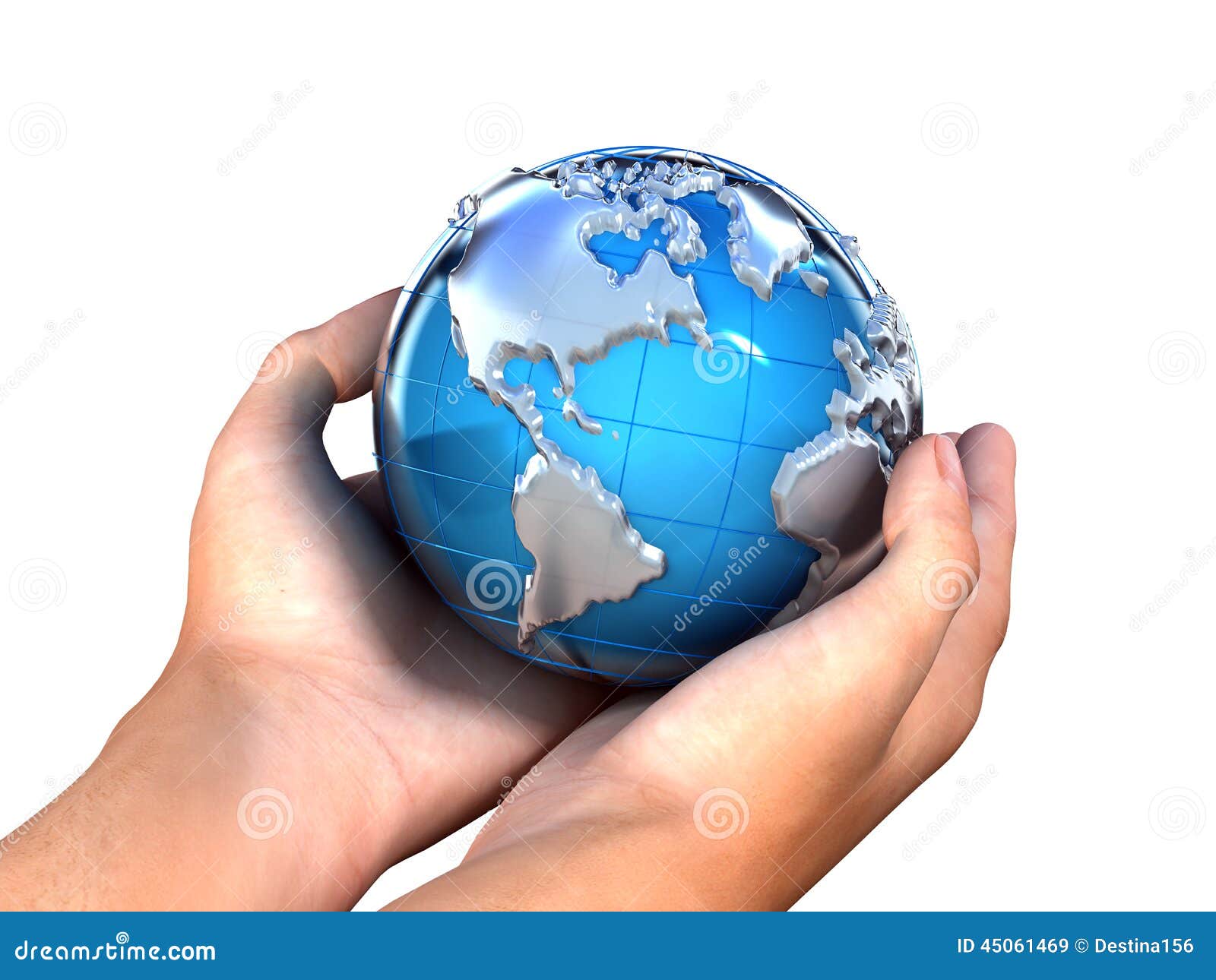 Earth in hands stock image. Image of conservation, relief - 45061469