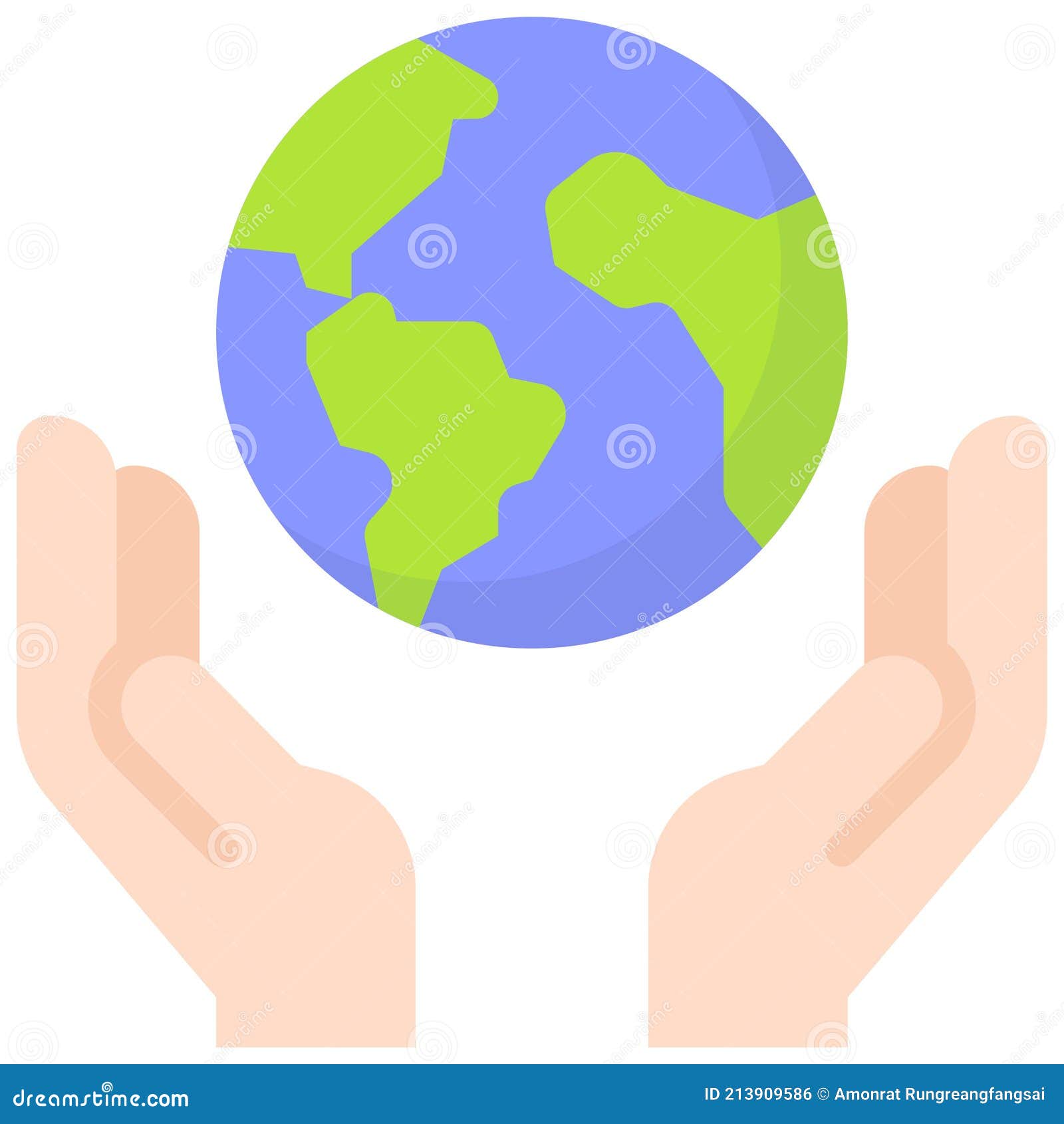 Earth with Hands Icon, Earth Day Related Vector Stock Vector ...