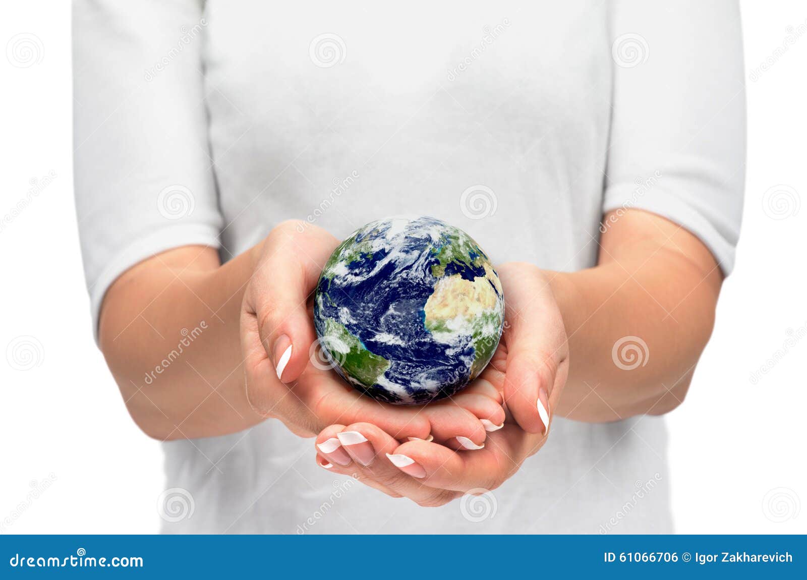 Earth in hands stock photo. Image of human, palms, fingers - 61066706