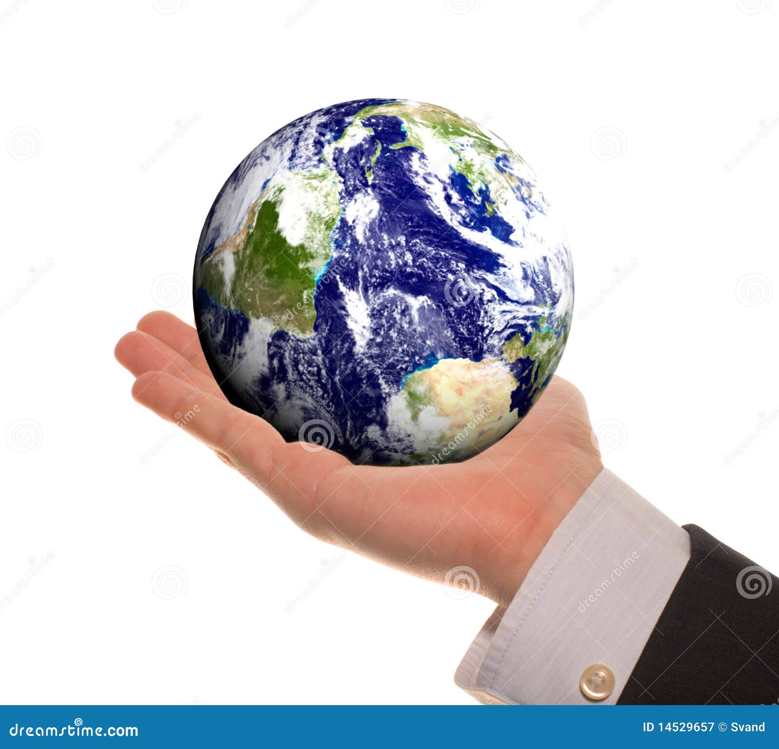 Earth in hands over white stock image. Image of life - 14529657