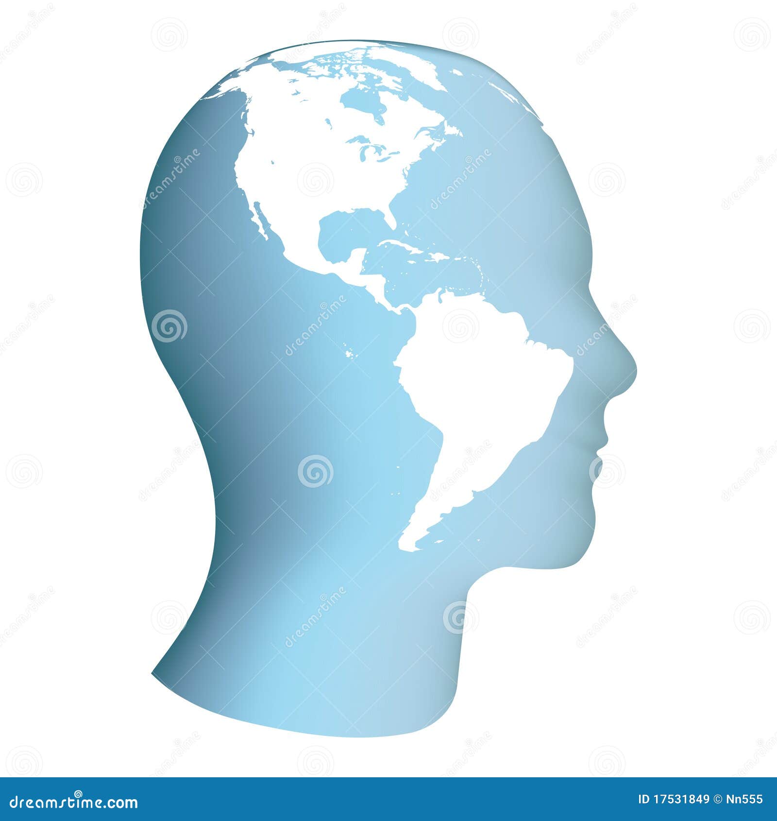3D Earth Head Character Pointing To The Ground Royalty-Free Stock Image ...