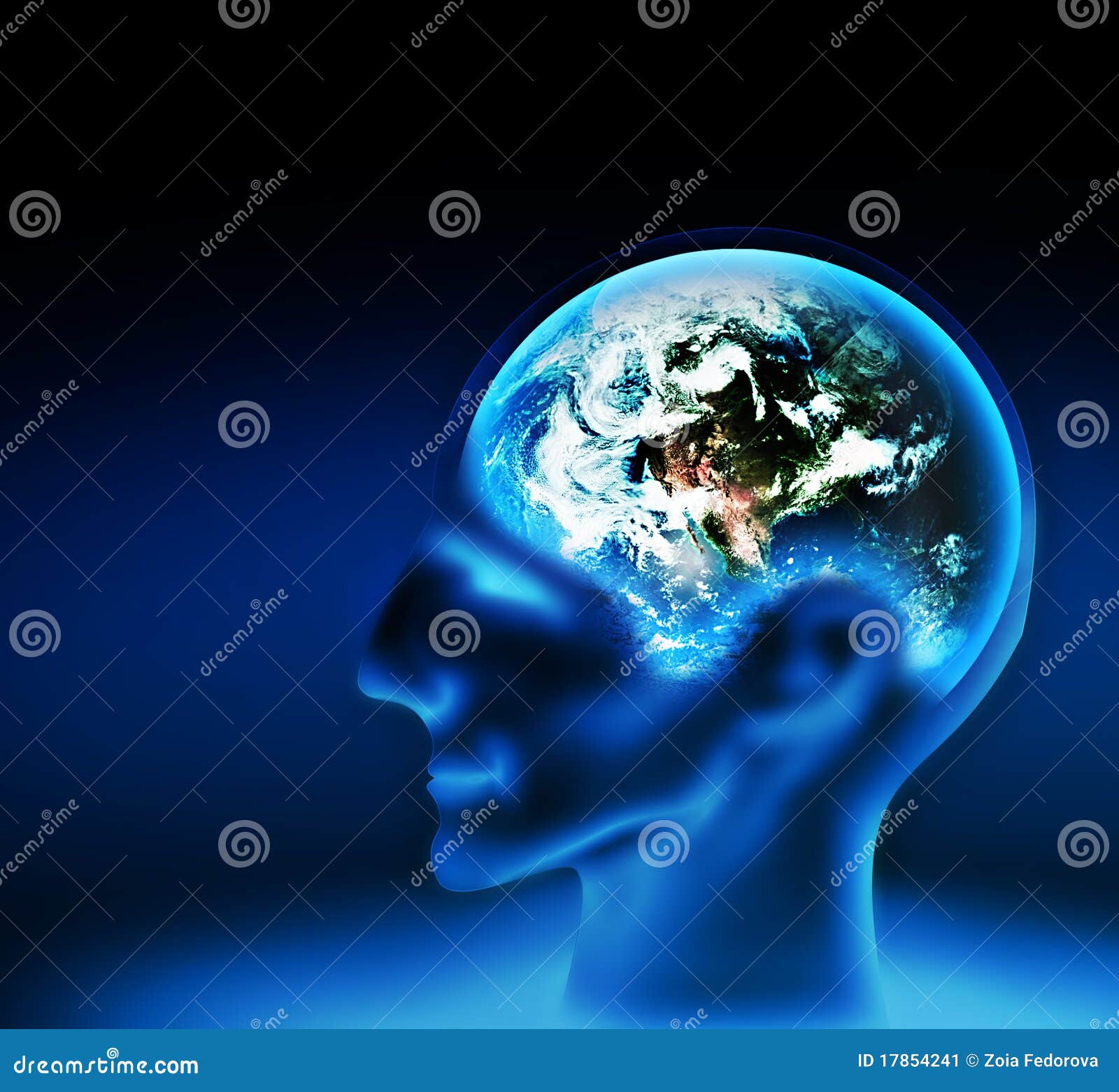 Earth head stock illustration. Illustration of light - 17854241