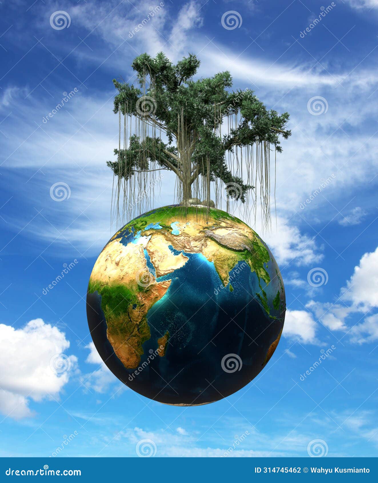 Earth Healing Illustration 3d Rendering High Resolution Image Decorate ...