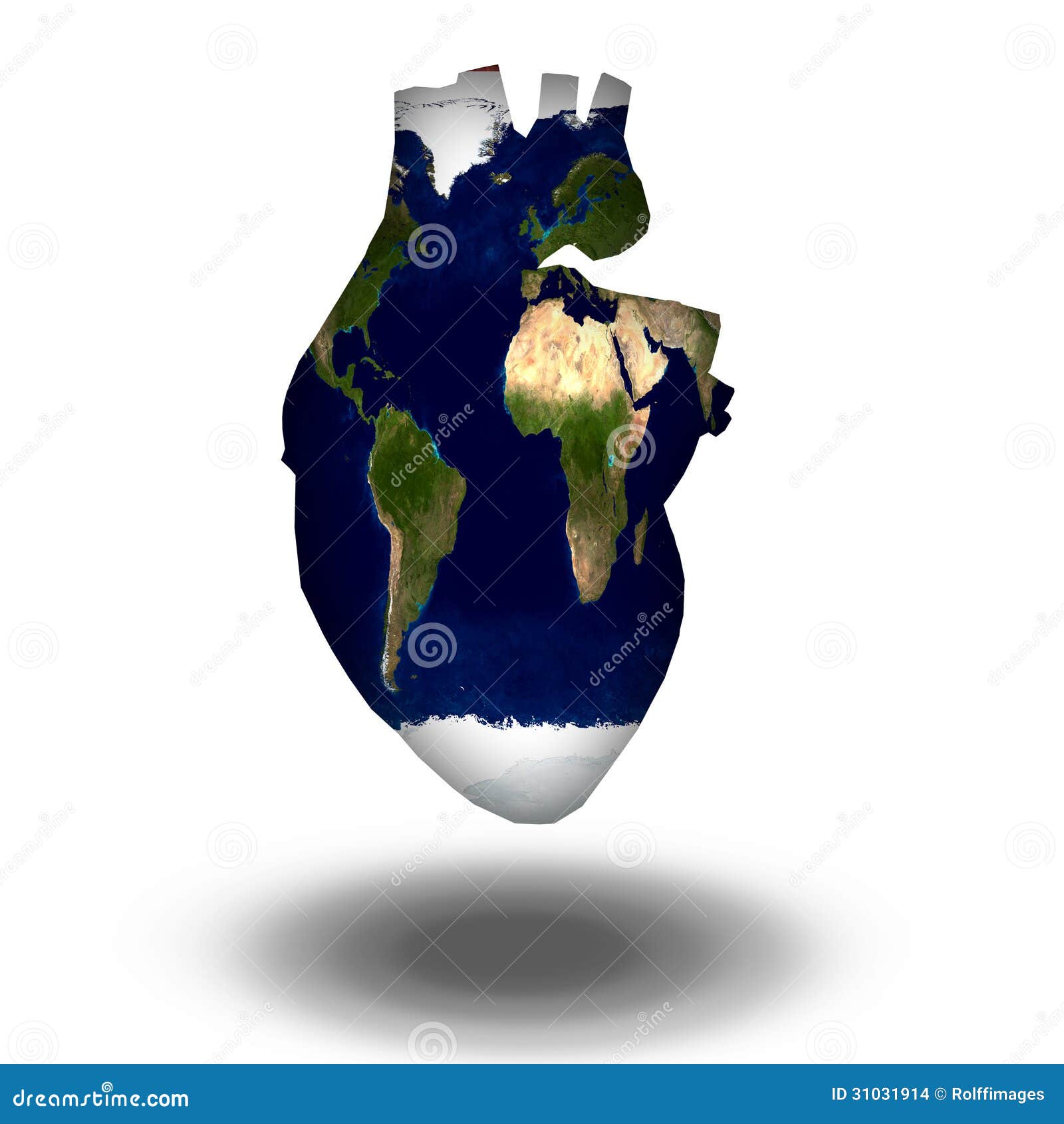 Earth Heart stock illustration. Illustration of ecology - 31031914