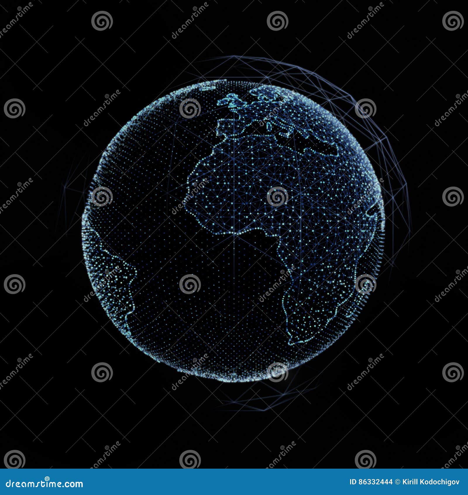 Earth hologram stock photo. Image of communication, connection - 86332444