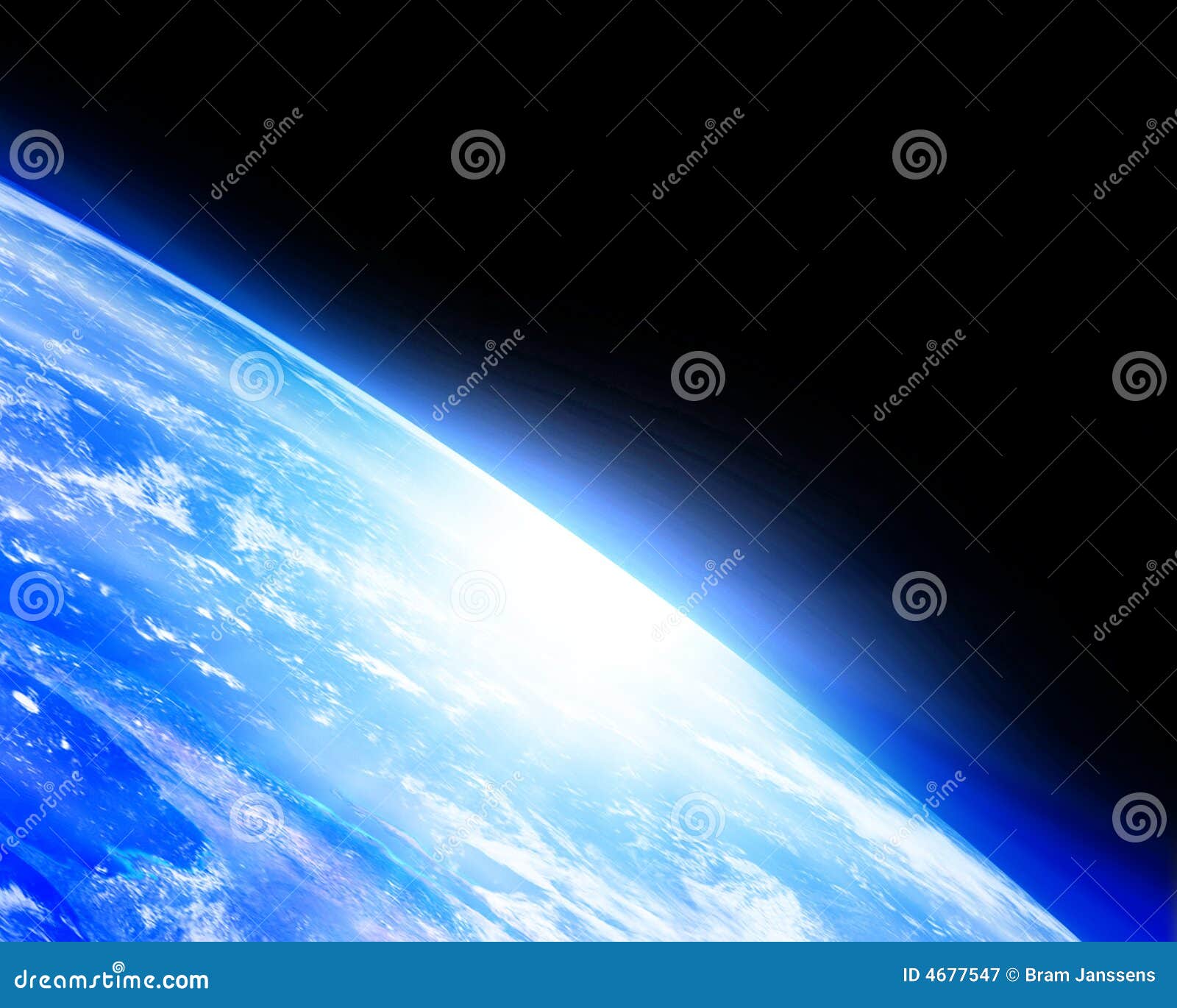Earth horizon stock illustration. Illustration of globe - 4677547