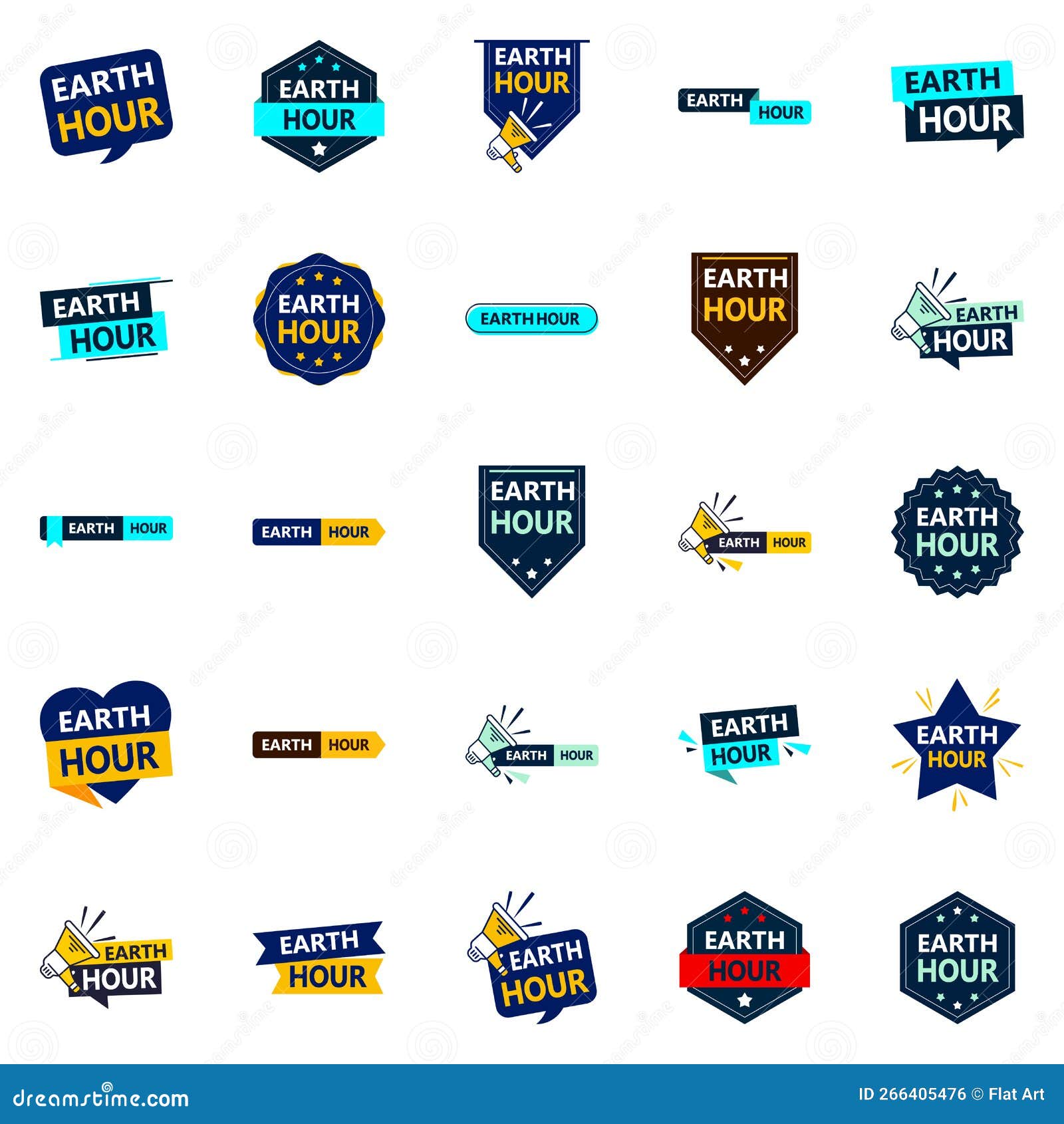 Earth Hour Bundle 25 Impactful Vector Designs for Earth Hour Events and ...
