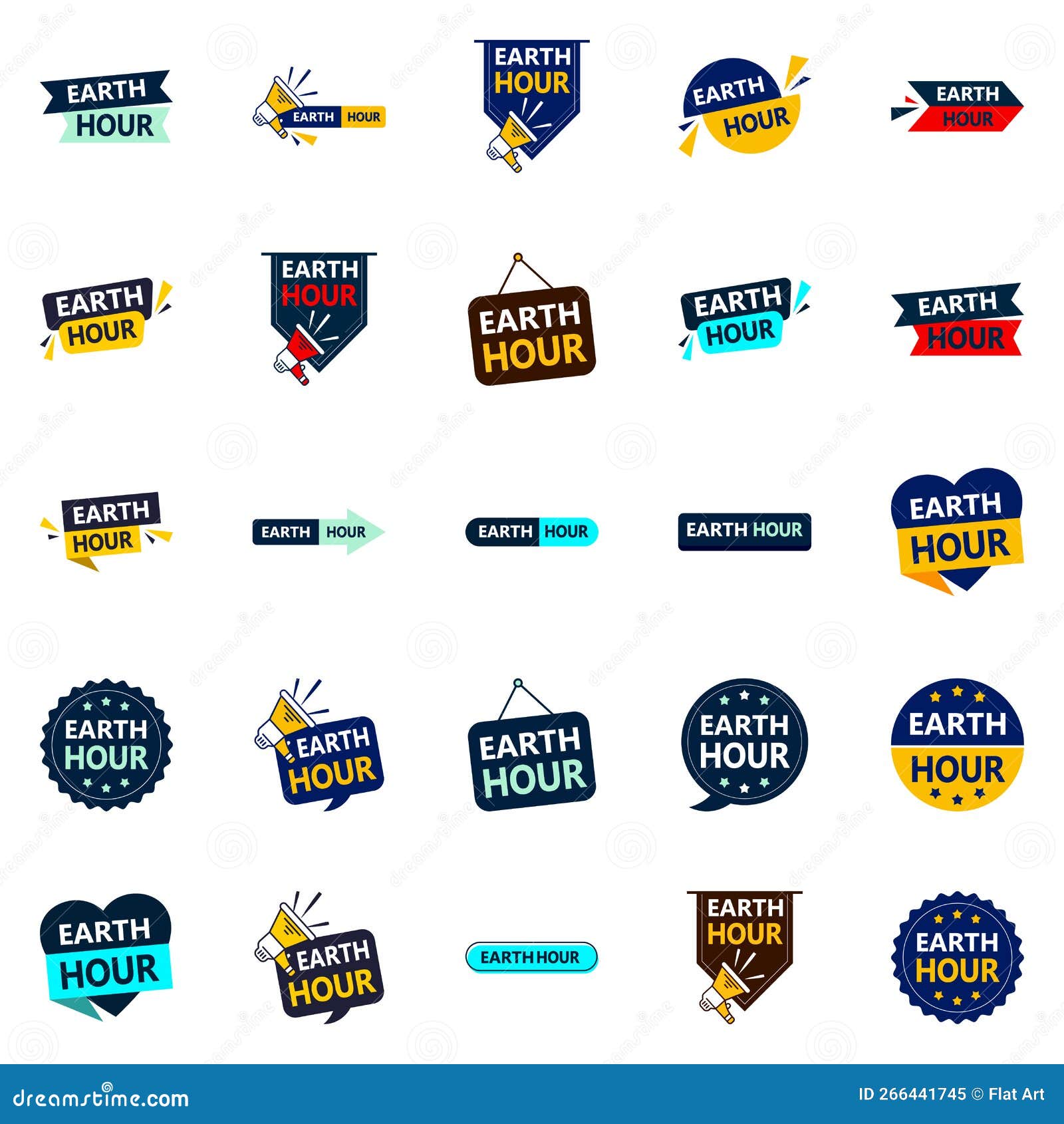 Earth Hour 25 High Quality Vector Pack To Raise Environmental ...