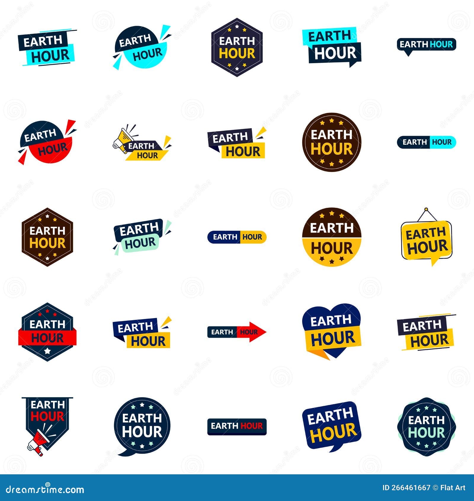 The Earth Hour Vector Collection 25 Flexible Designs for Your Next Eco ...