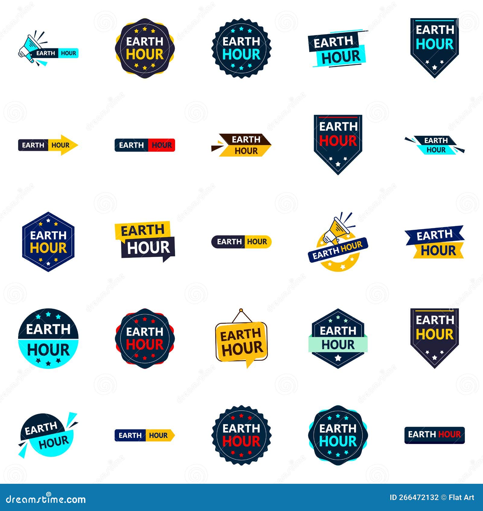 The Earth Hour Vector Collection 25 Flexible Designs for Your Next ...