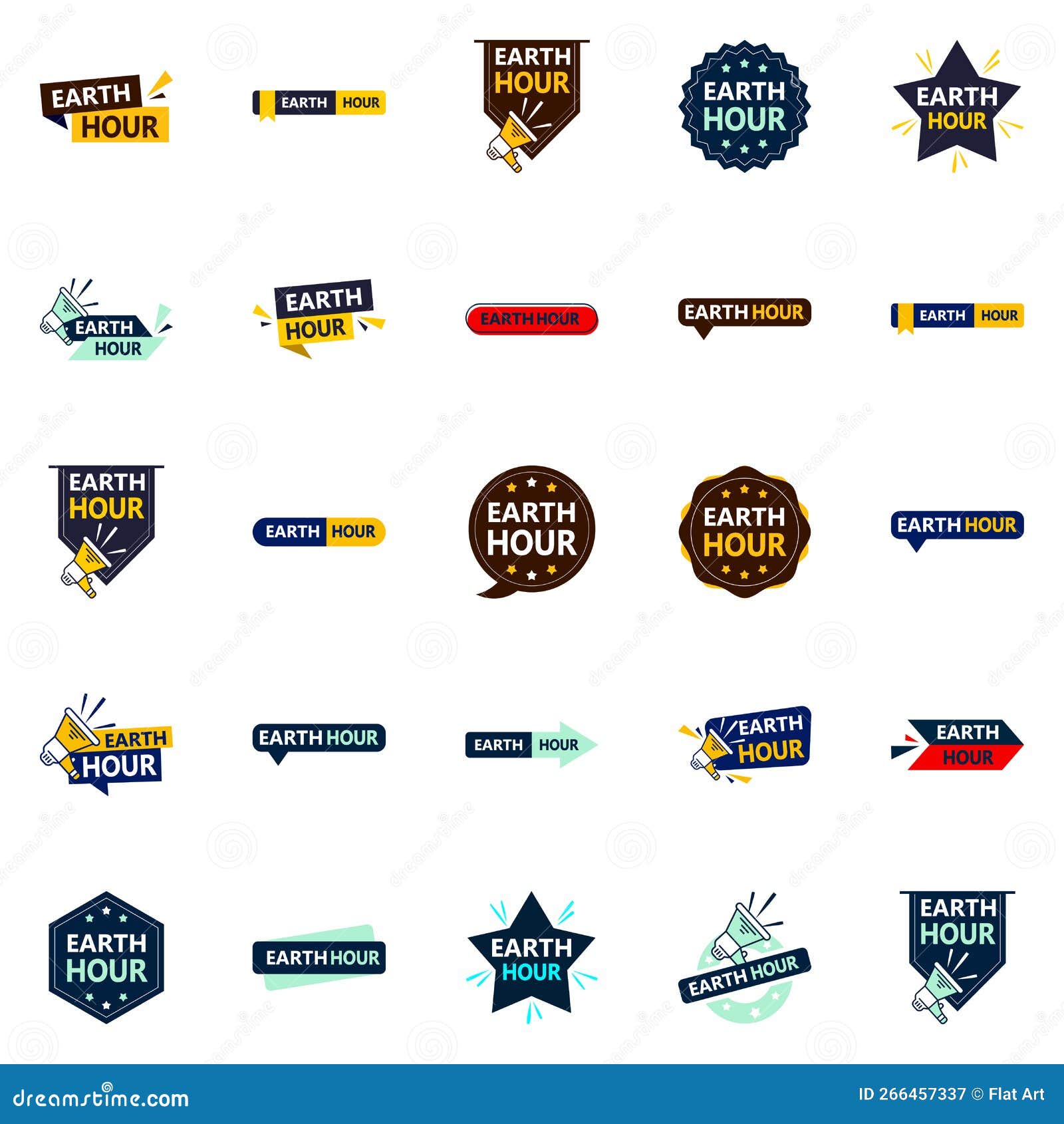 Earth Hour Vector Pack 25 High Impact Designs for Graphic Designers ...