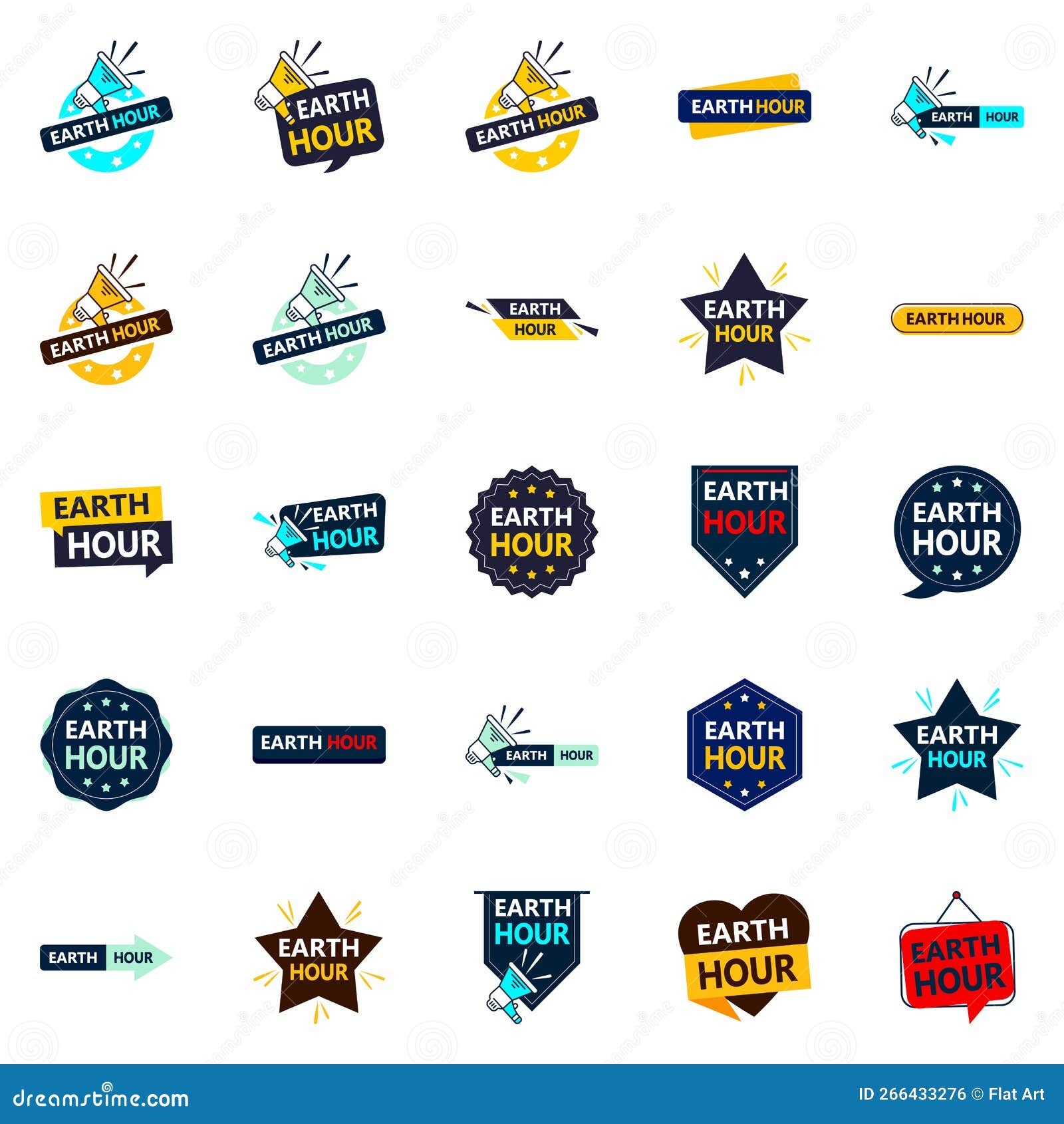 The Earth Hour Vector Pack 25 Impactful Designs for Eco Friendly ...