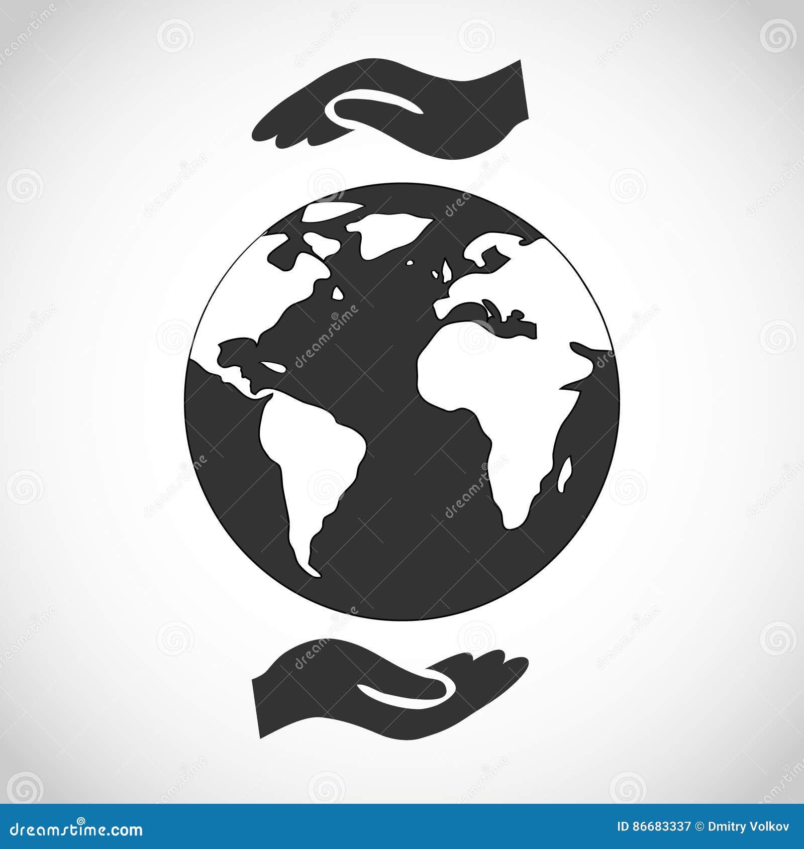 Earth stock vector. Illustration of icon, america, design - 86683337