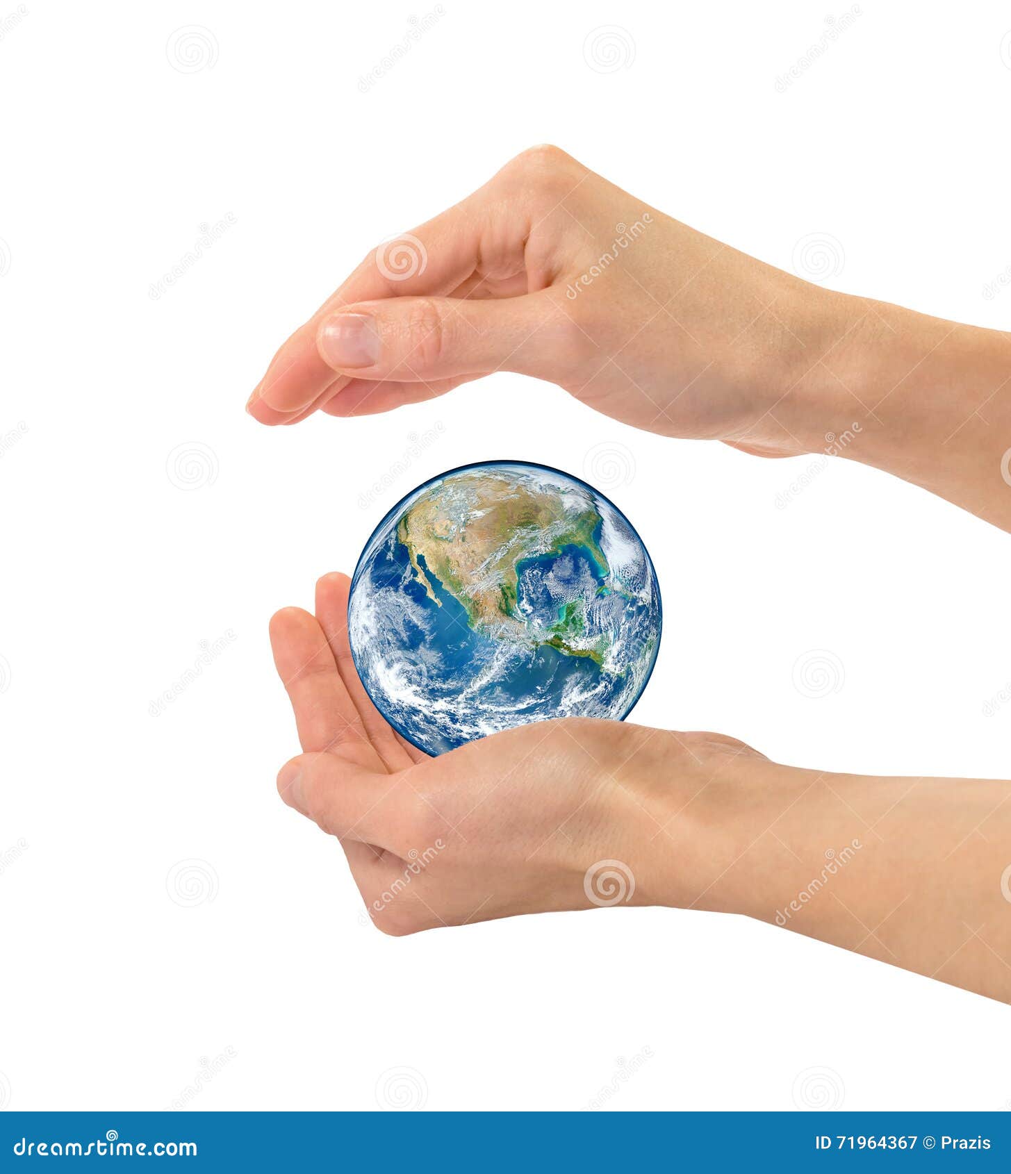 Earth in human hands NASA stock image. Image of america - 71964367