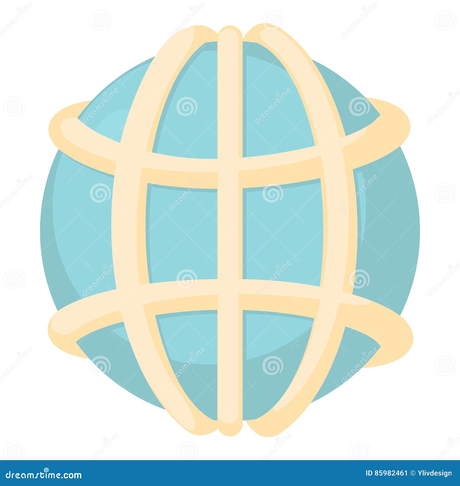 Earth icon, cartoon style stock vector. Illustration of america - 85982461