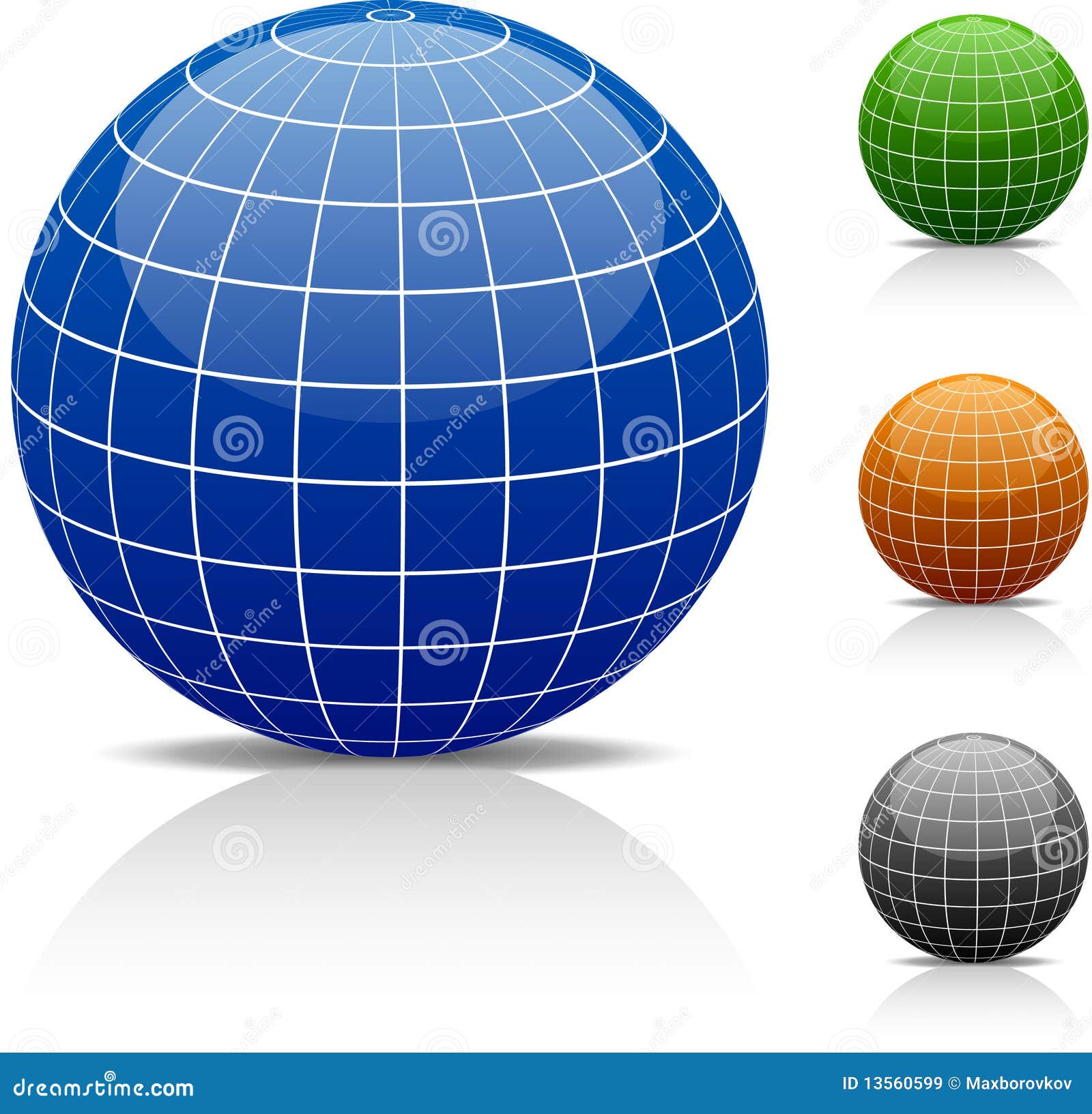 Earth icon set. stock vector. Illustration of collection - 13560599