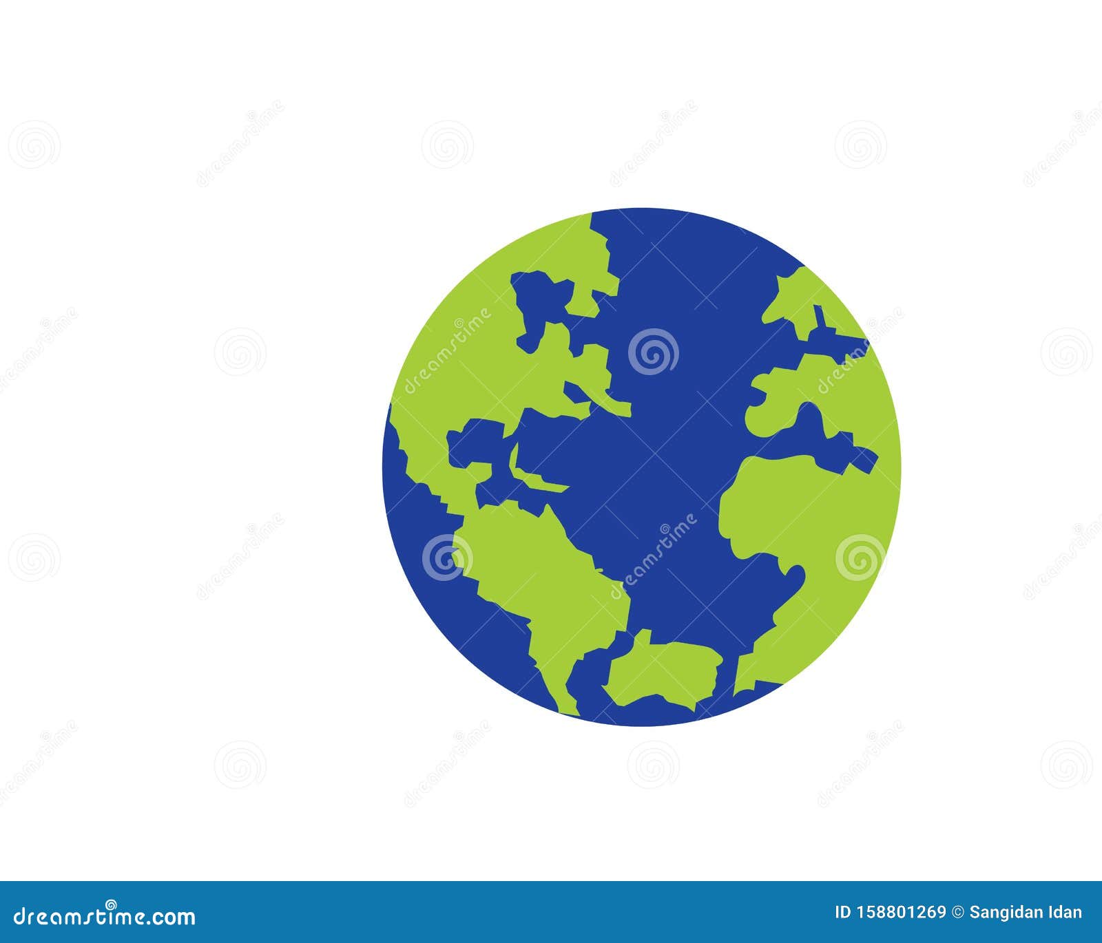 Earth Icon Vector Logo Illustration Stock Vector - Illustration of ...